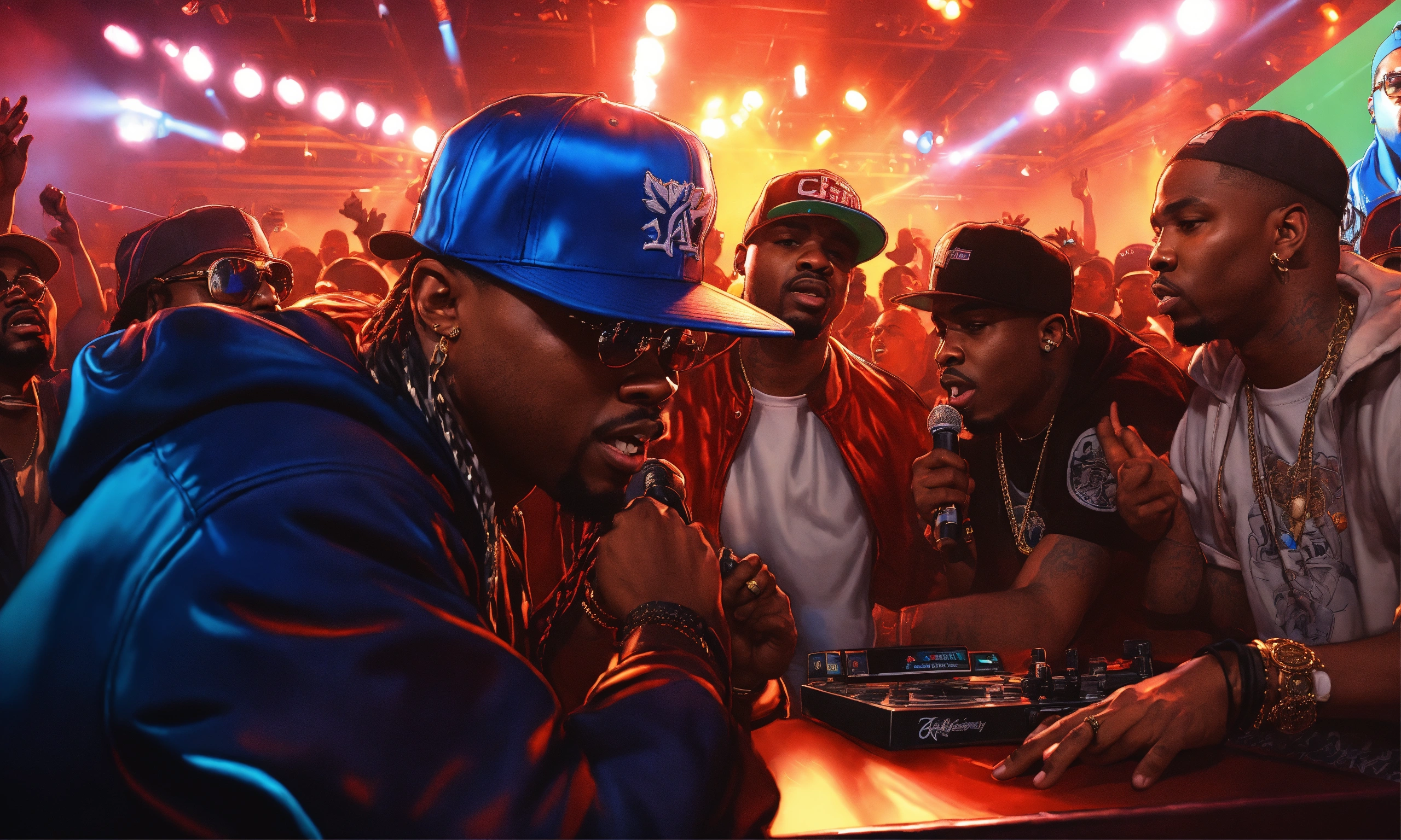 Lexica - Pop art, hyperrealist portrait of battle rapper "Geechi Gotti ...