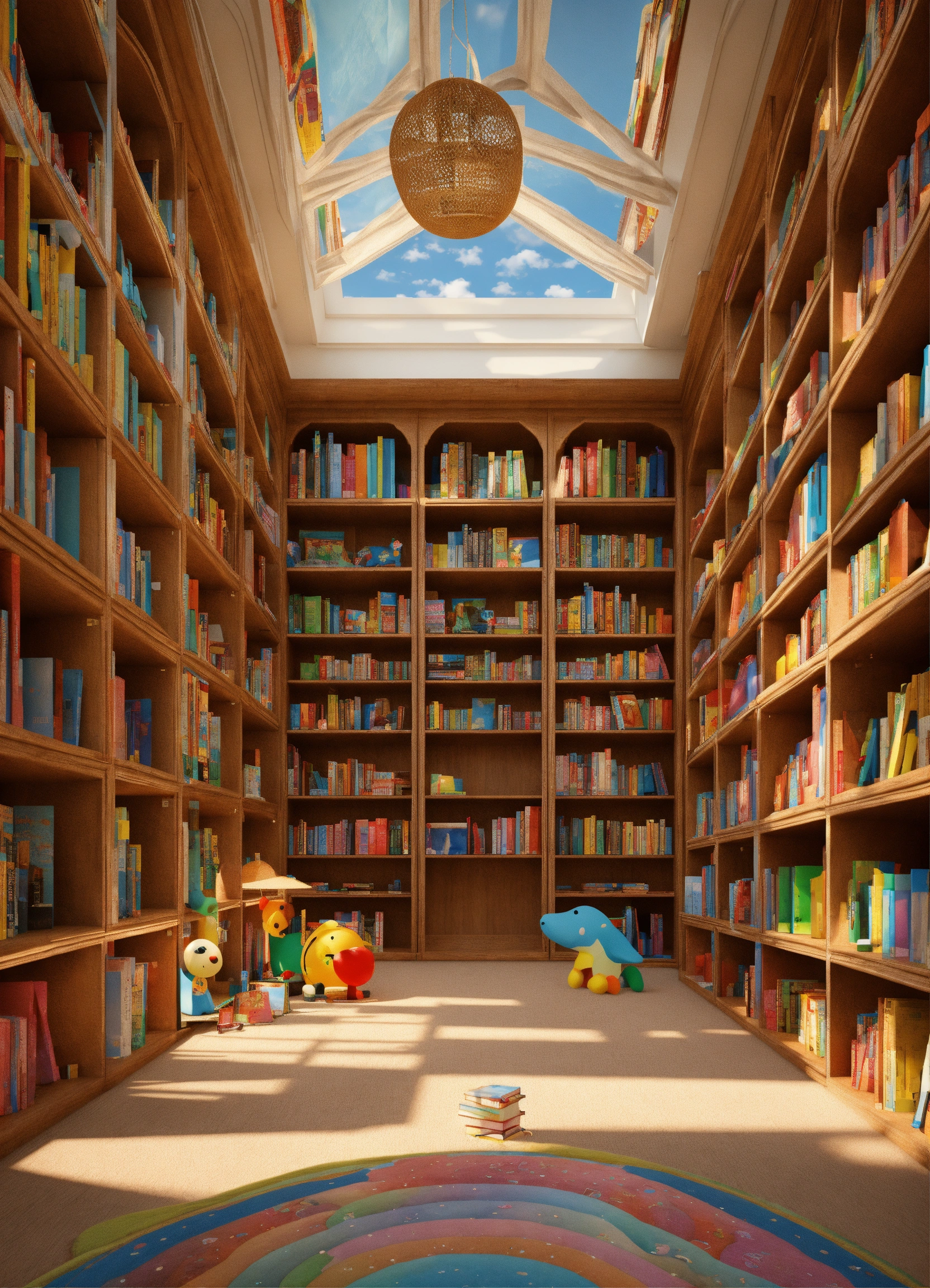 Lexica - Library For children 3d art