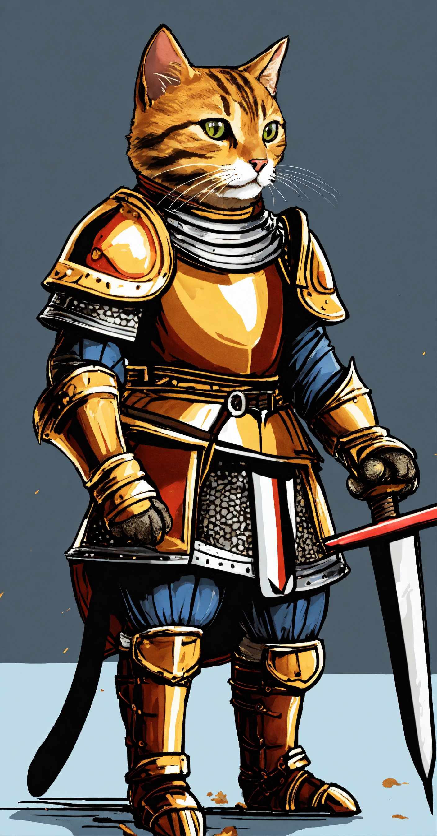 Lexica - Design a picture of a cat a medieval tournament as a jousting ...