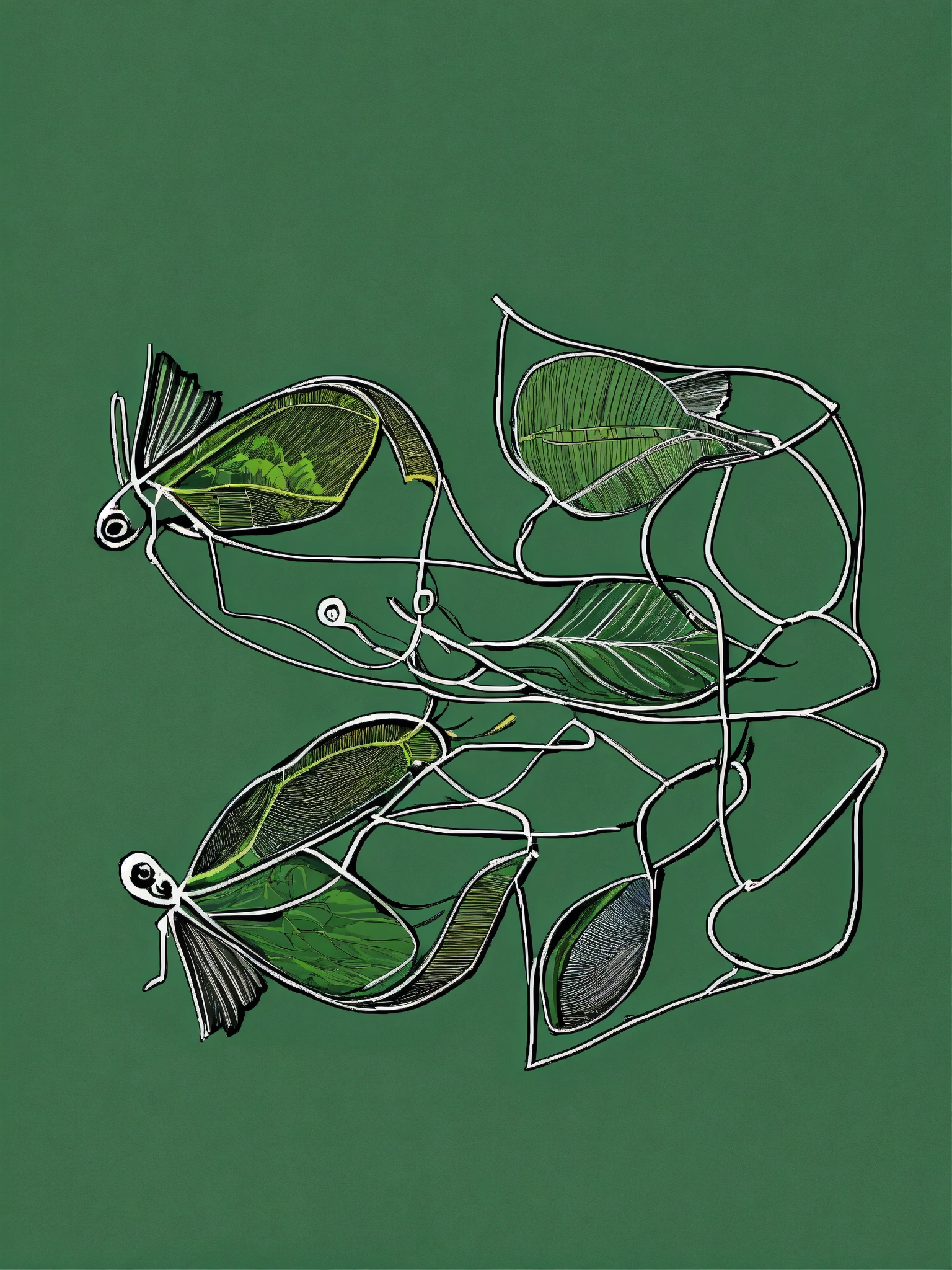 Lexica - MAKE THIS IMAGE A DOUBLE LINE DRAWING