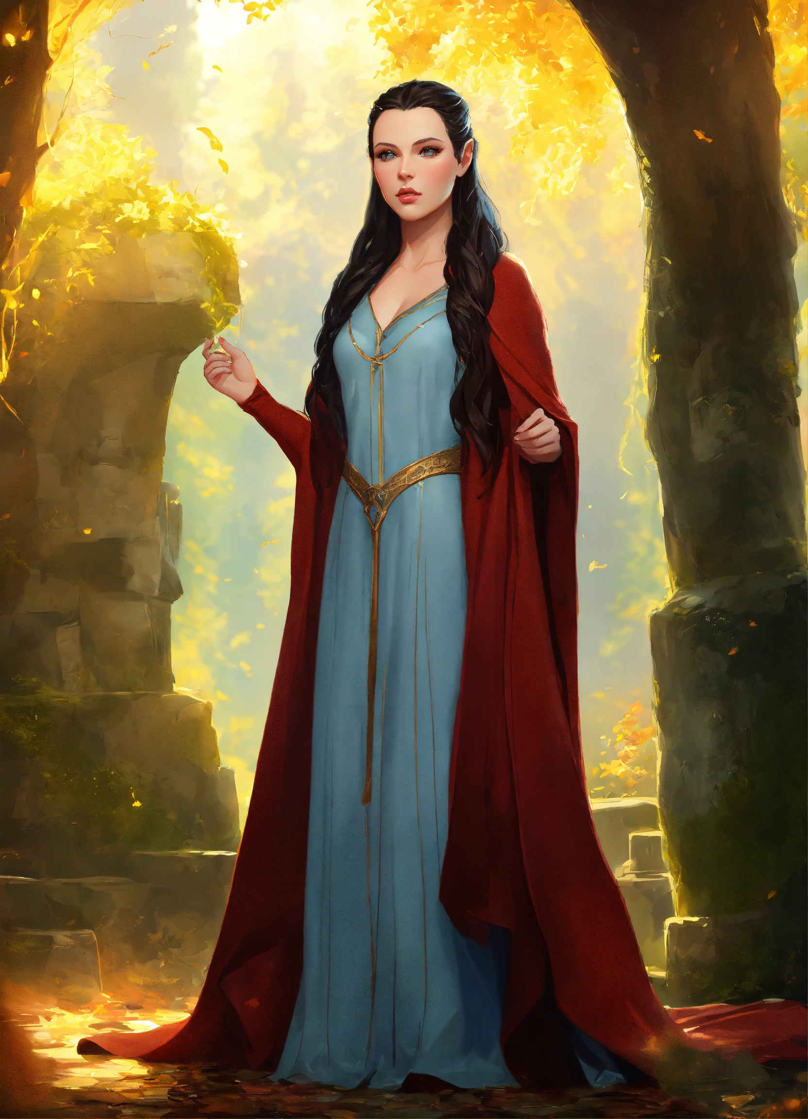 Lexica - Arwen from the lord of the rings, standing up, volumetric ...