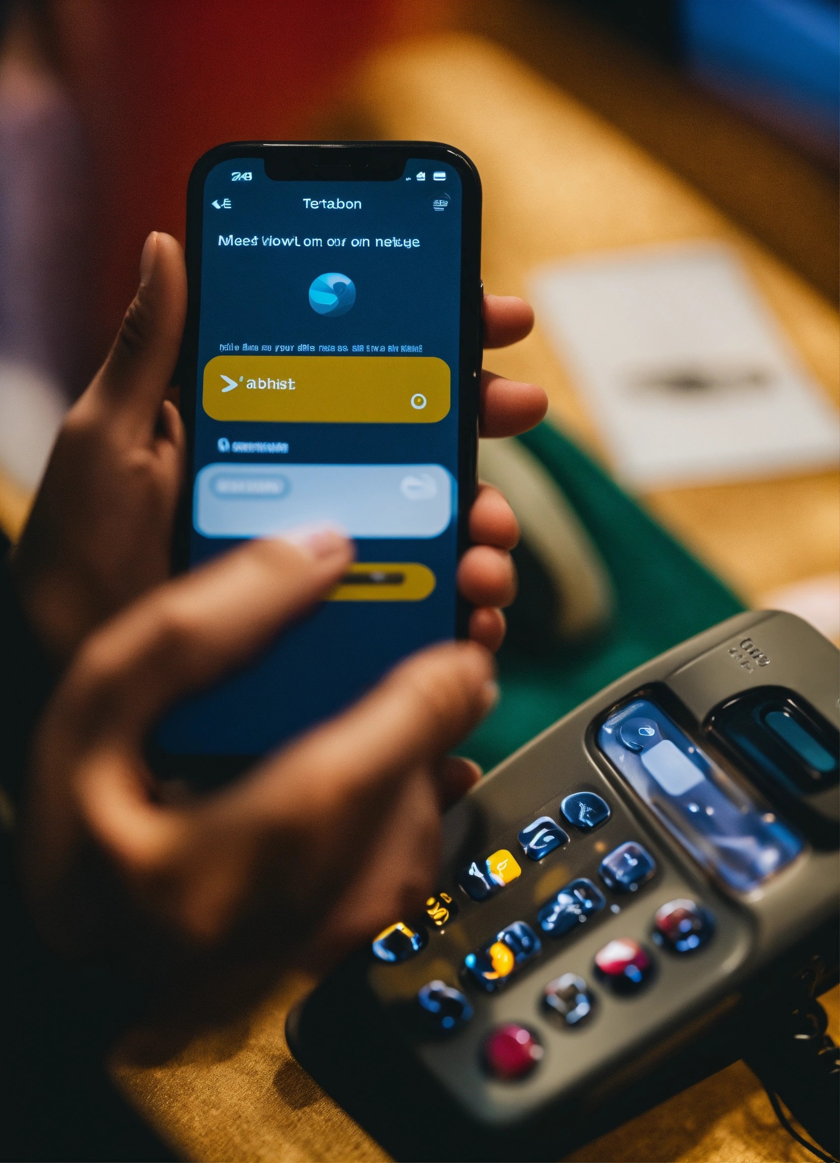 Lexica - A close up of a phone screen while texting.