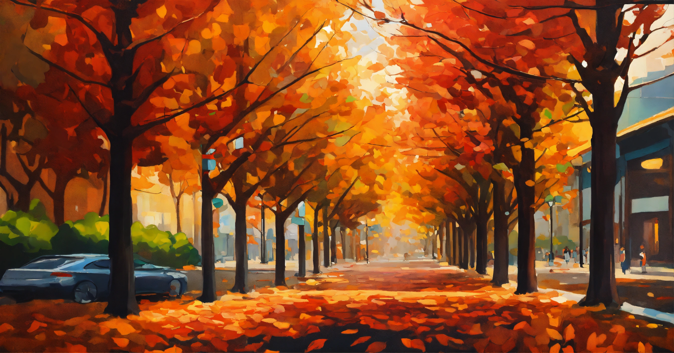 Lexica - Create an oil painting of Tokyo using abstract expressionism ...