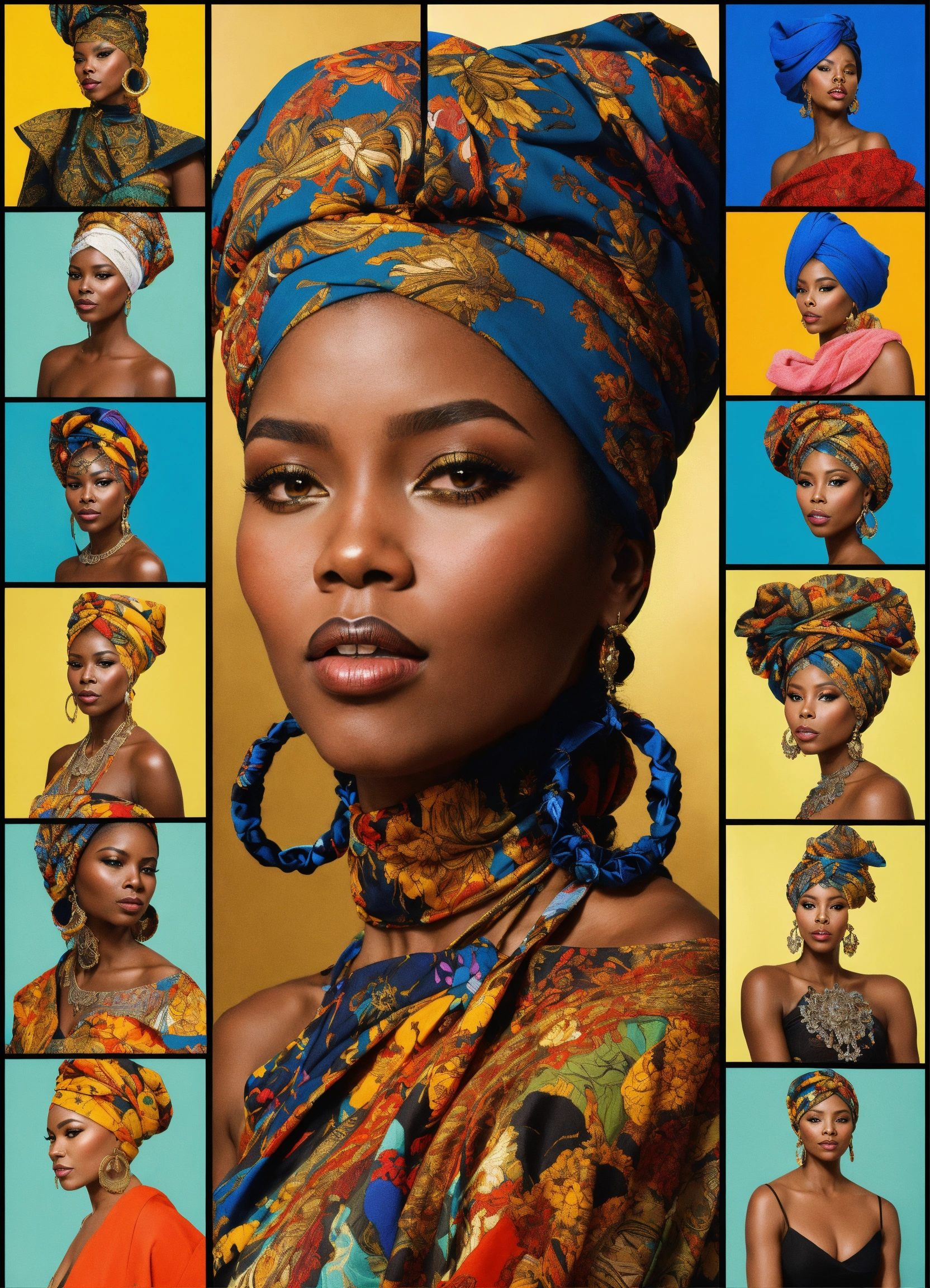 Lexica - Collage of portraits showcasing the beauty and diversity of ...