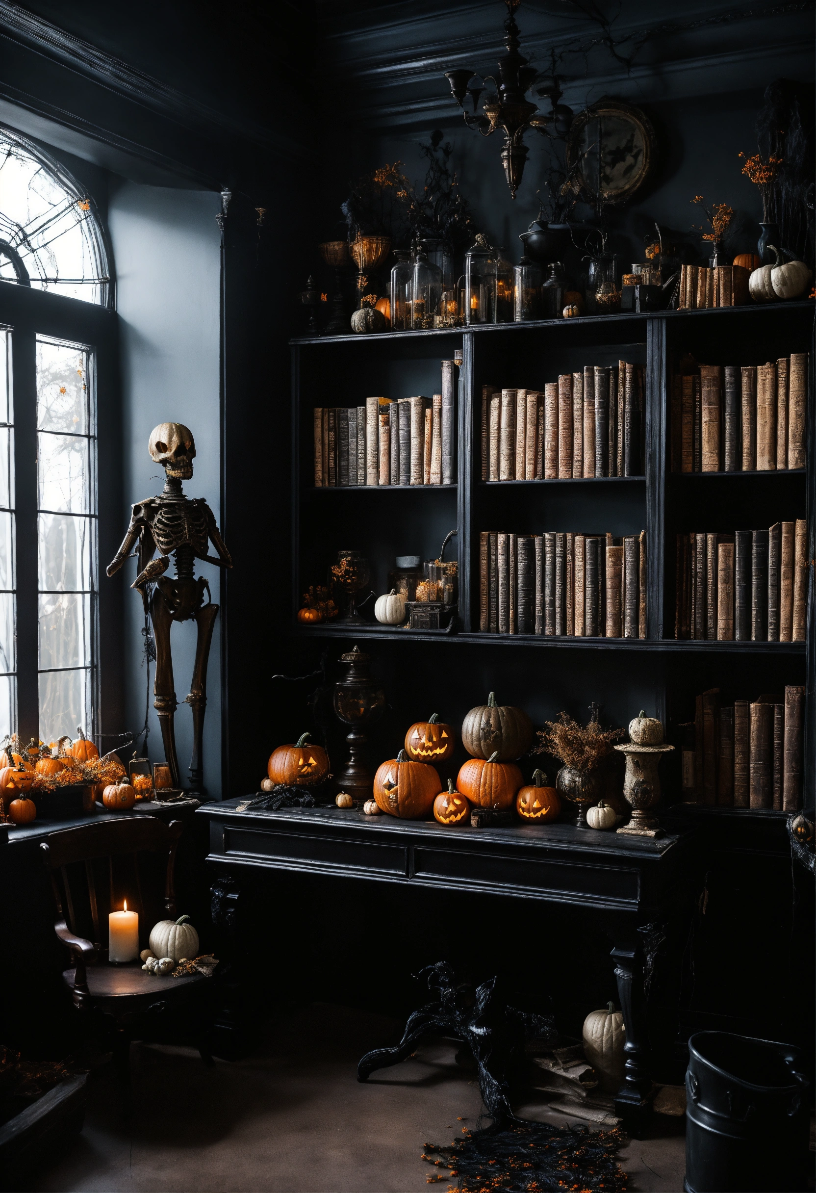 Lexica - Halloween decorations, interior design, black everything ...