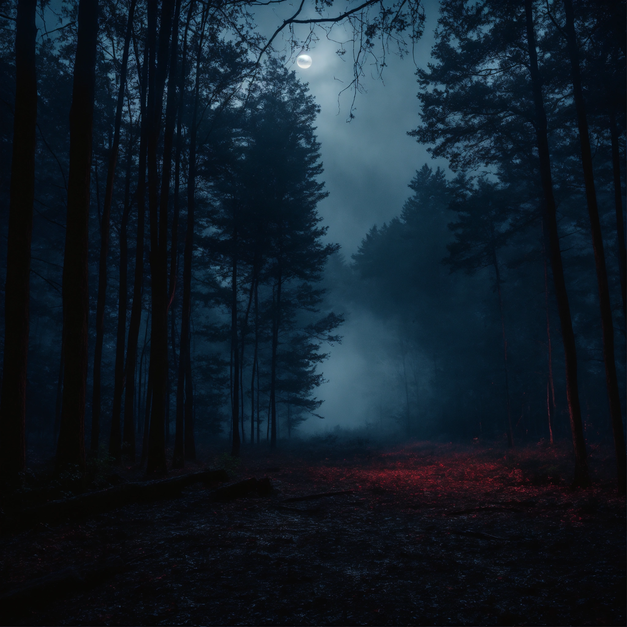 Lexica - Dark night in conneticut,scary style, 8k resolution, the forest