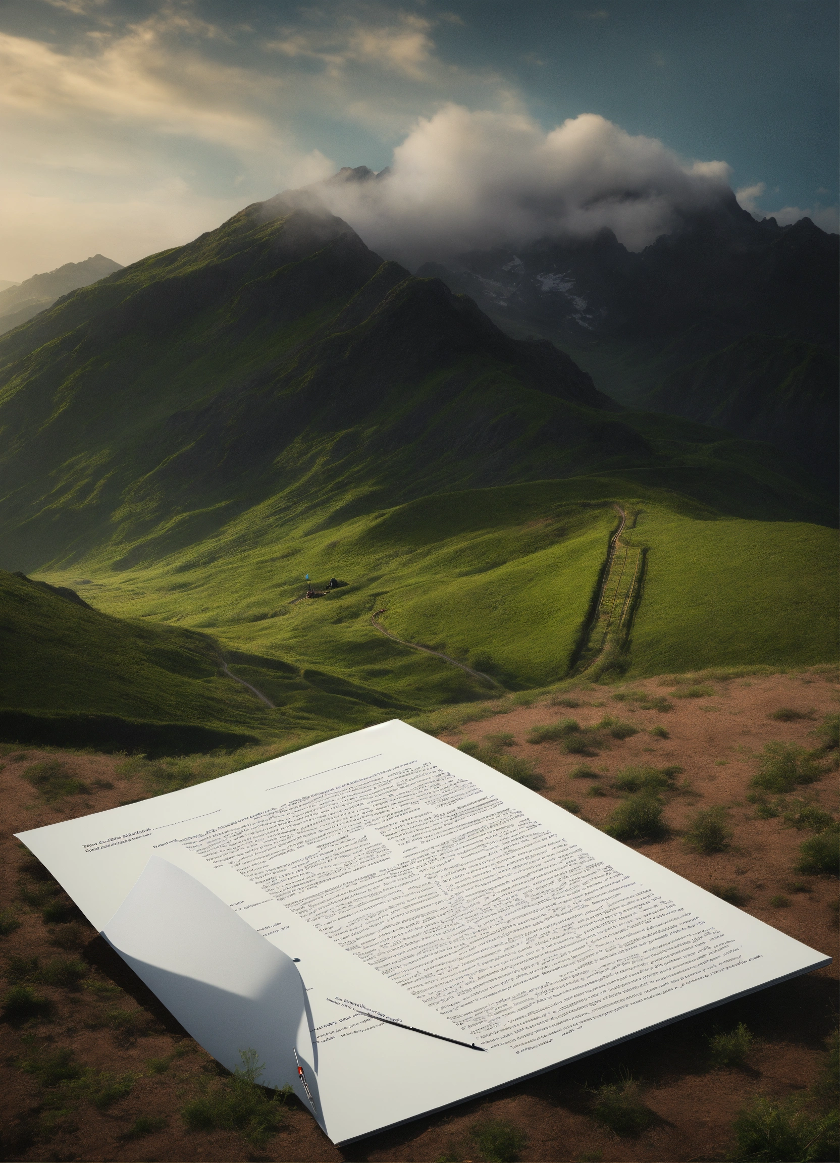 Lexica - A striking visual of a text document being transformed into a ...