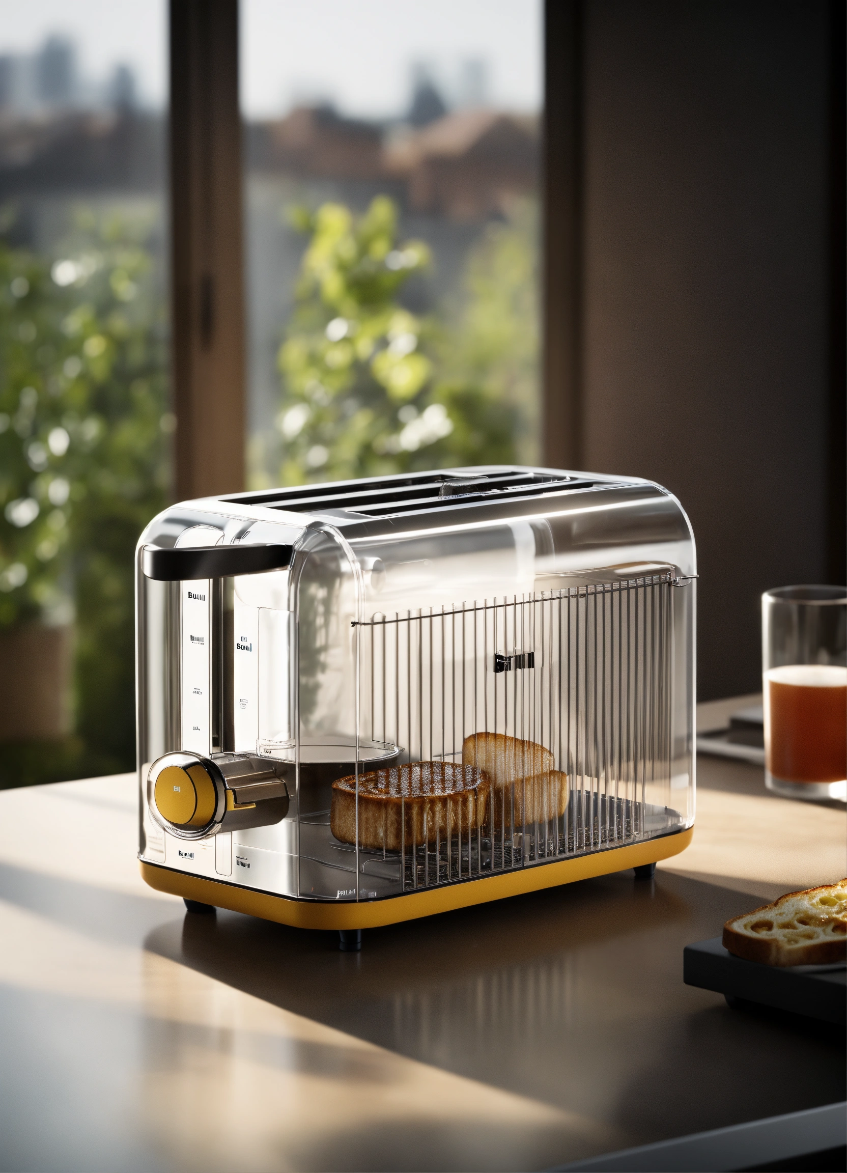 Lexica - A stunning, translucent polycarbonate toaster designed by ...
