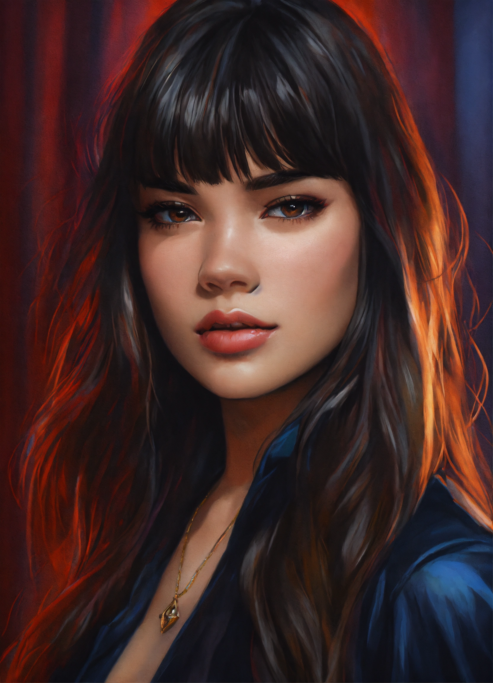 Lexica - Portrait of hailee steinfeld,vampirella realiste