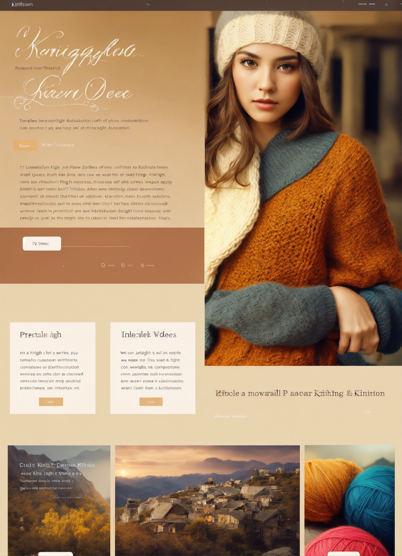 Lexica - Portfolio website for knitting ui design sophisticated, modern ...