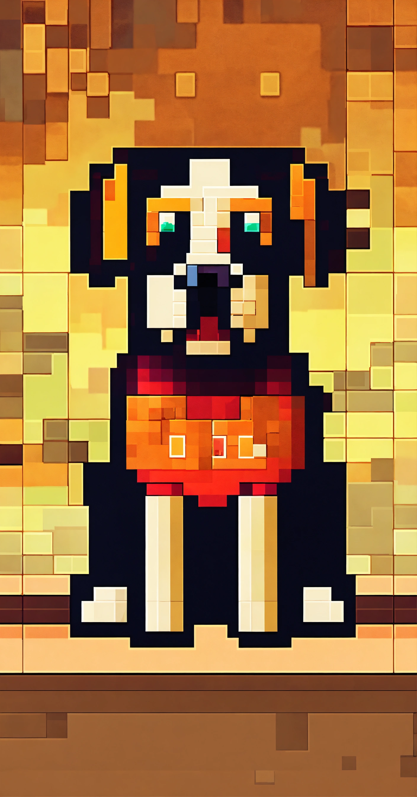 Lexica - Generate a picture of a dog a retro video game world as a ...