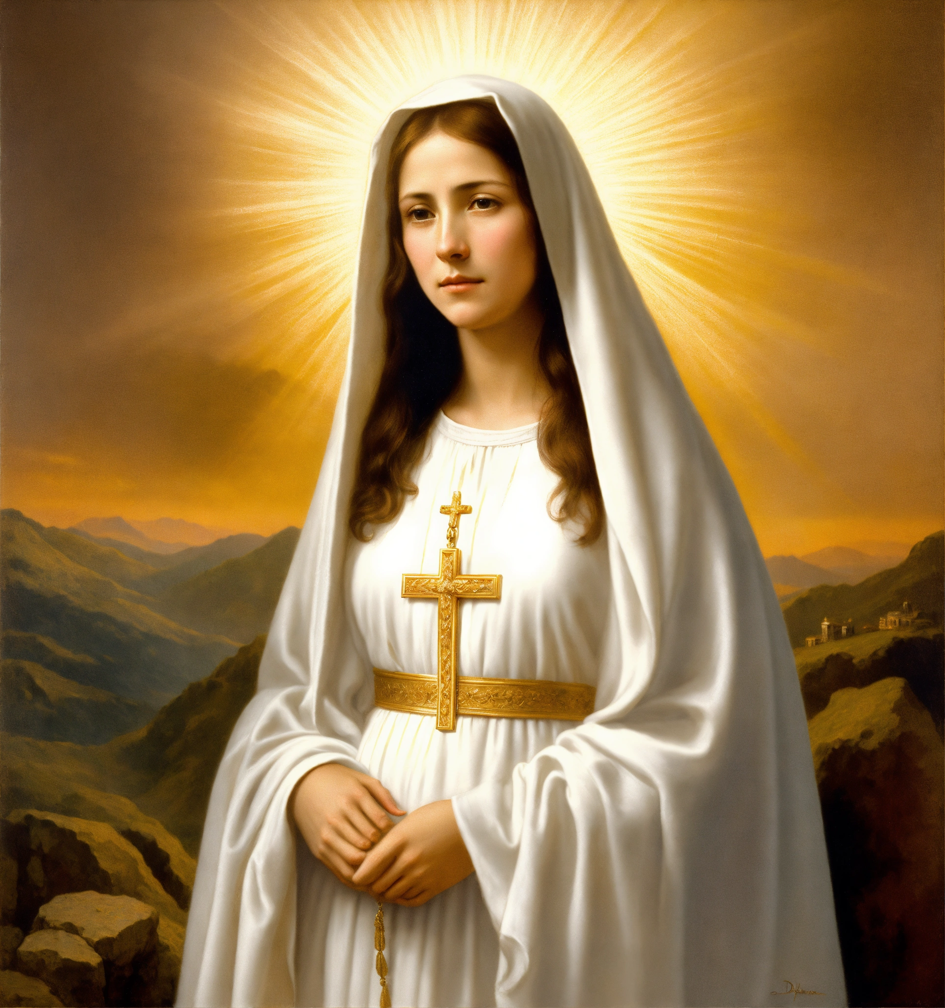 Lexica - Virgin mary mother of jesus facing the viewer, medium distance ...