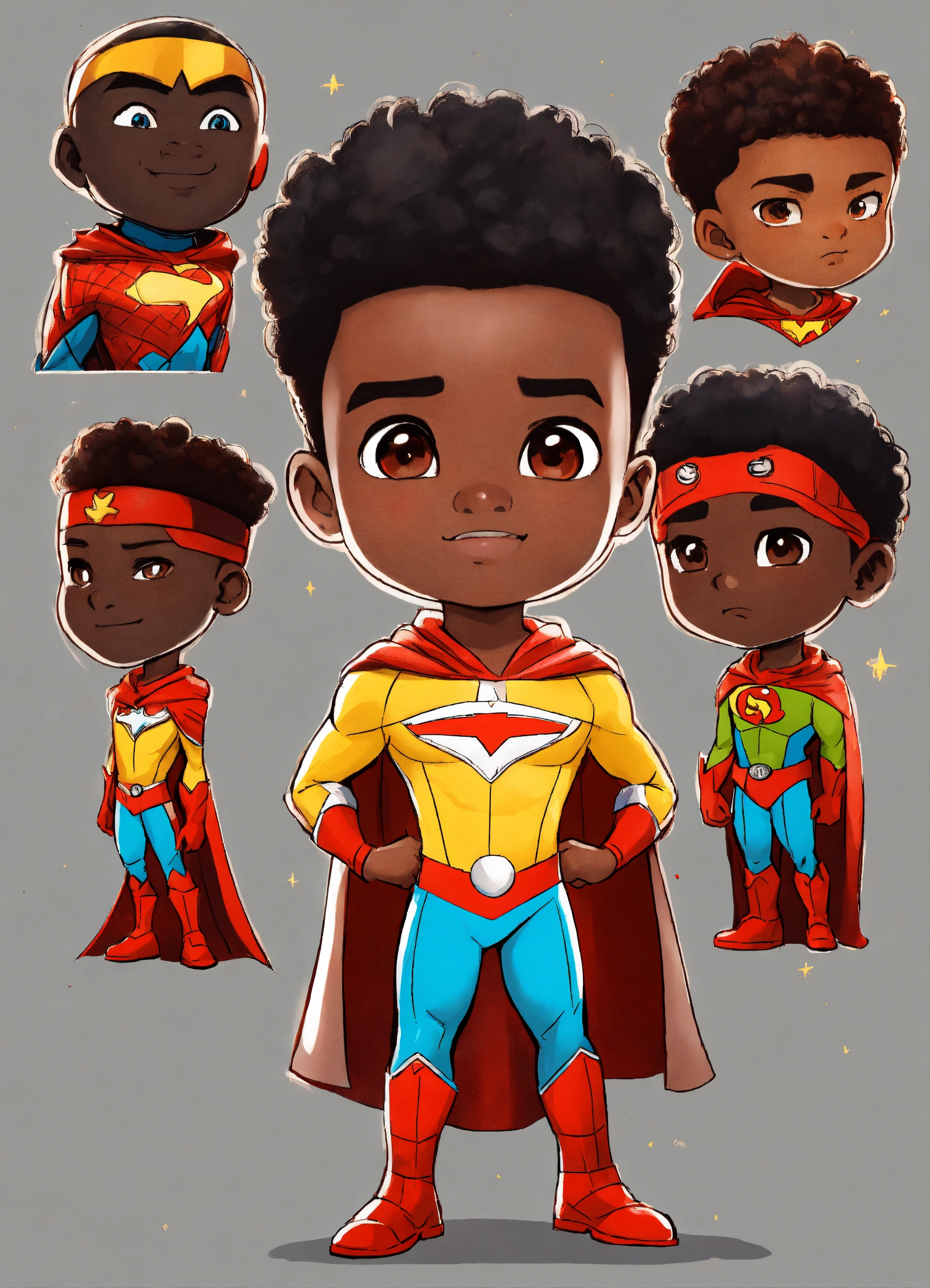 Lexica - Make me Cartoon little African American dark skinned boys in ...