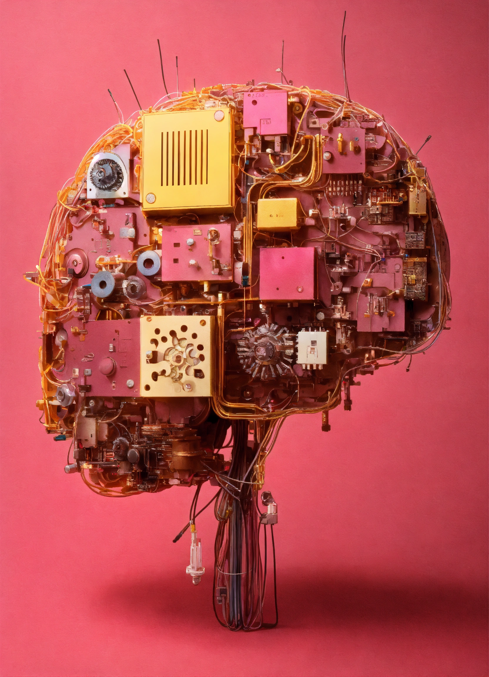 Lexica - Make a brain shaped mechanical elements with wires, cogs ...