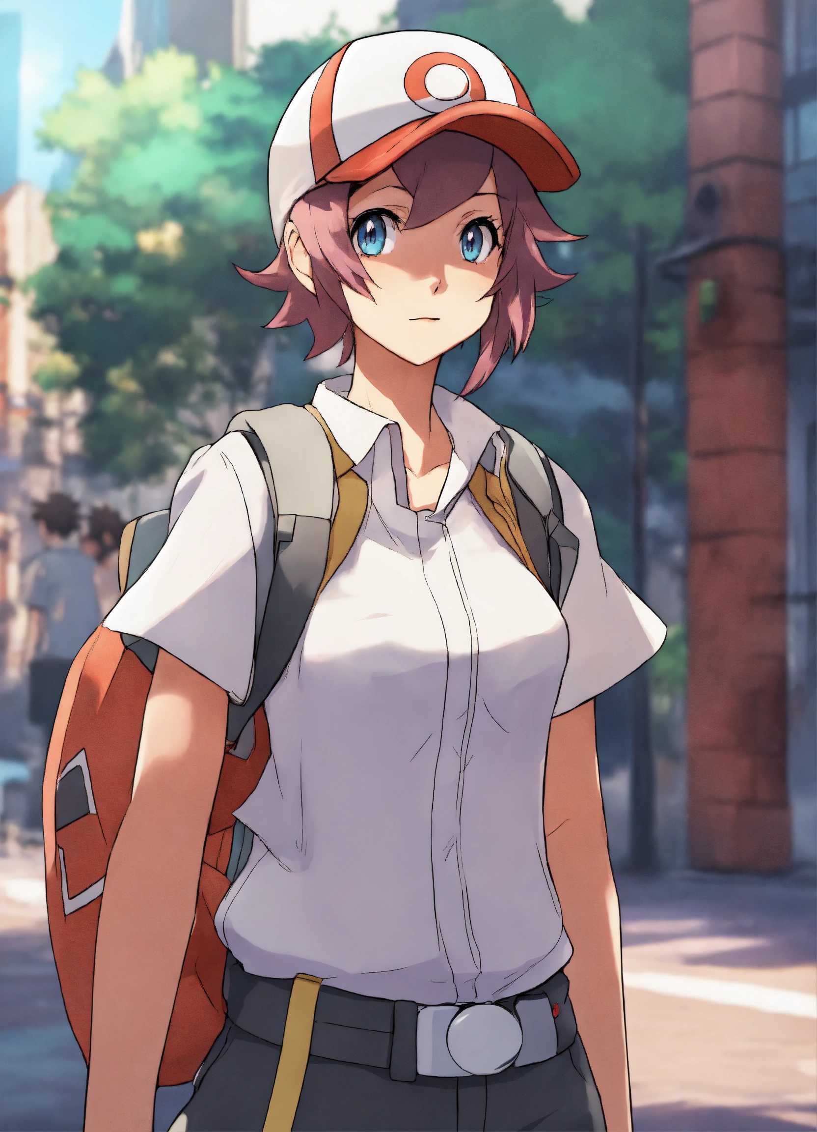 Lexica - Anime style, gender-fluid protagonist of a pokemon game