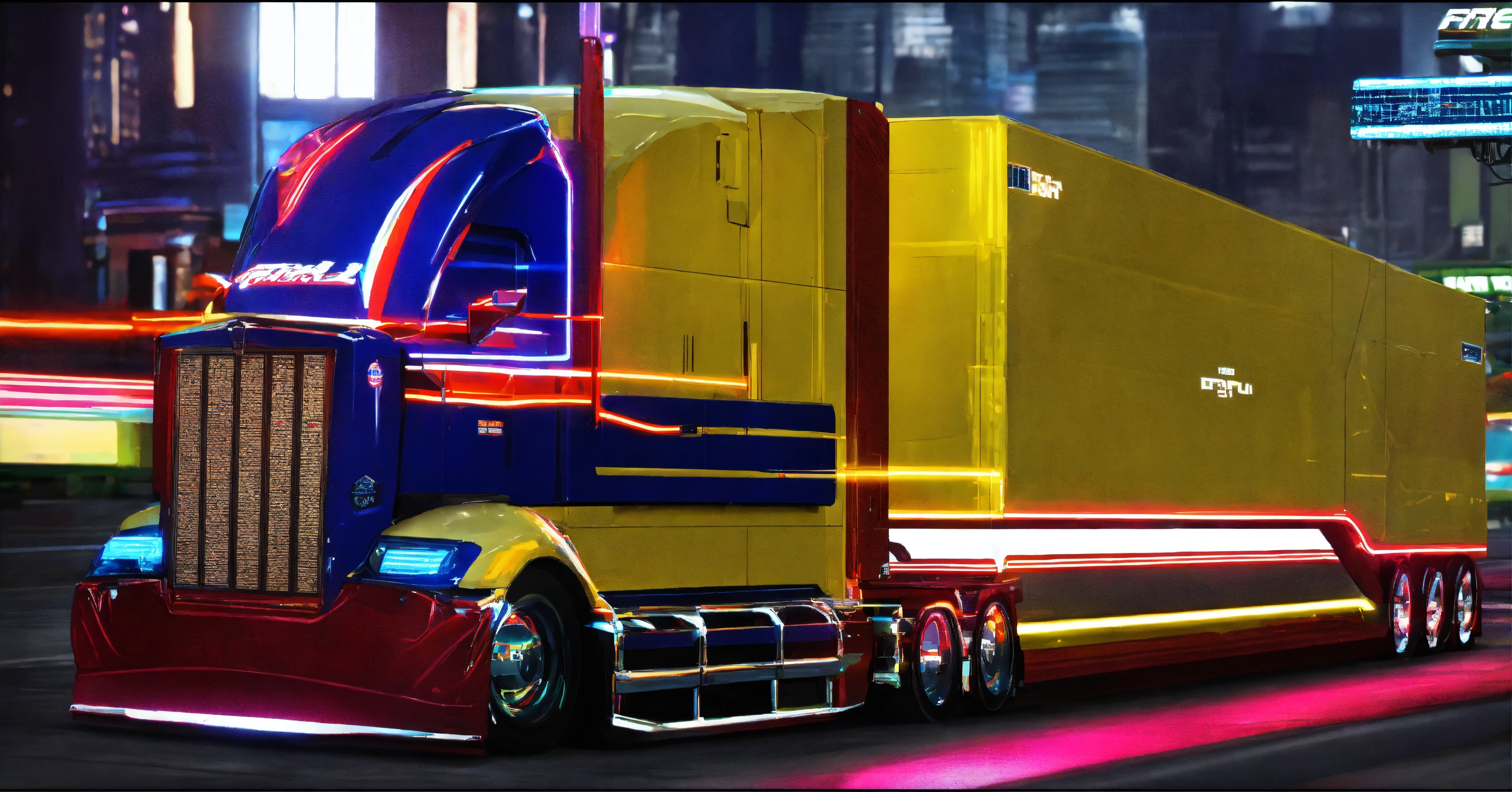 Lexica - 18 wheeler tron future peterbuilt