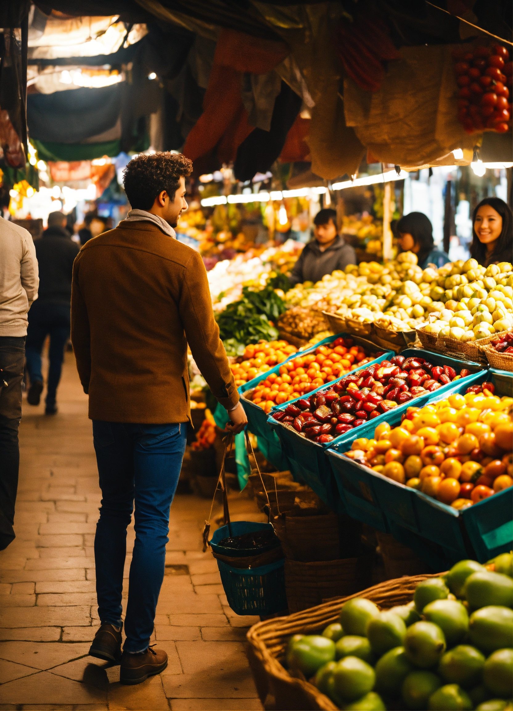 Lexica - Alex stroll through a local market, picking up ingredients for ...