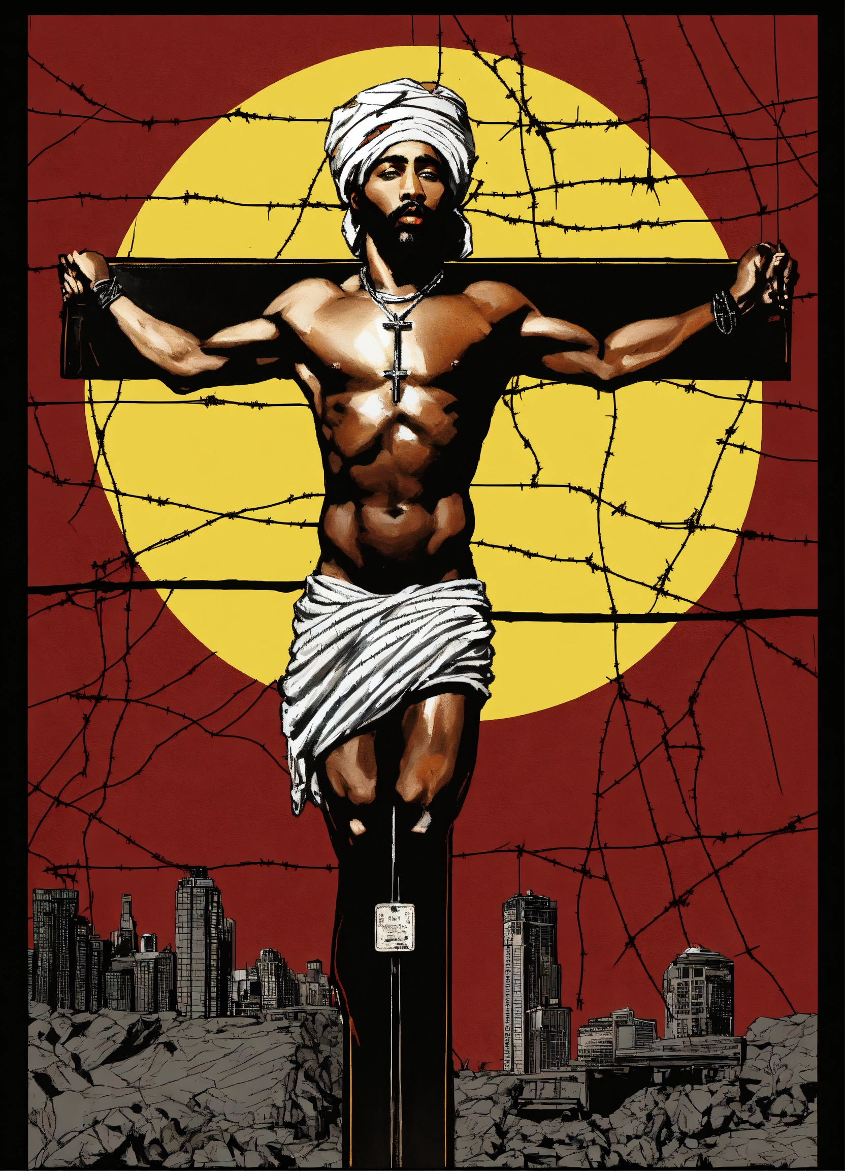 Lexica - The visual portrayal emulates Renaissance crucifixion themes ...