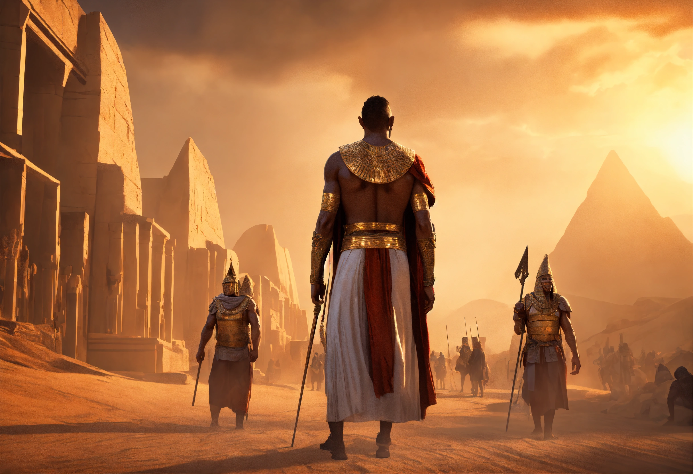 Lexica - Moses young strong man is arrested by pharaoh's guards, in ...