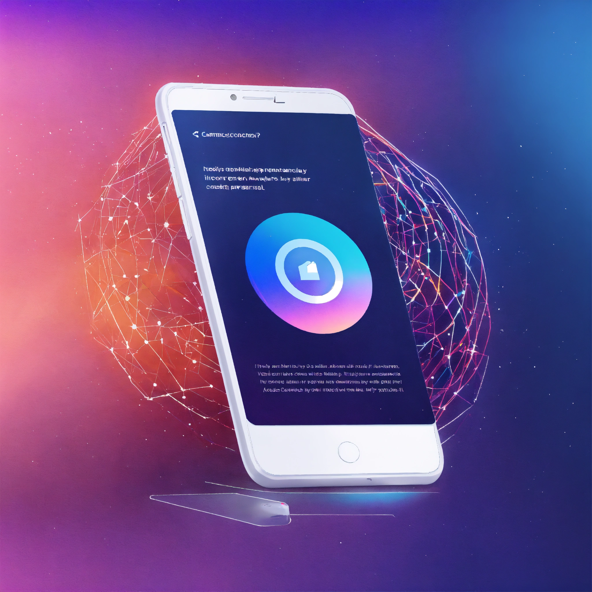 Lexica - Modern app icon for mobile contract management, stylized phone ...