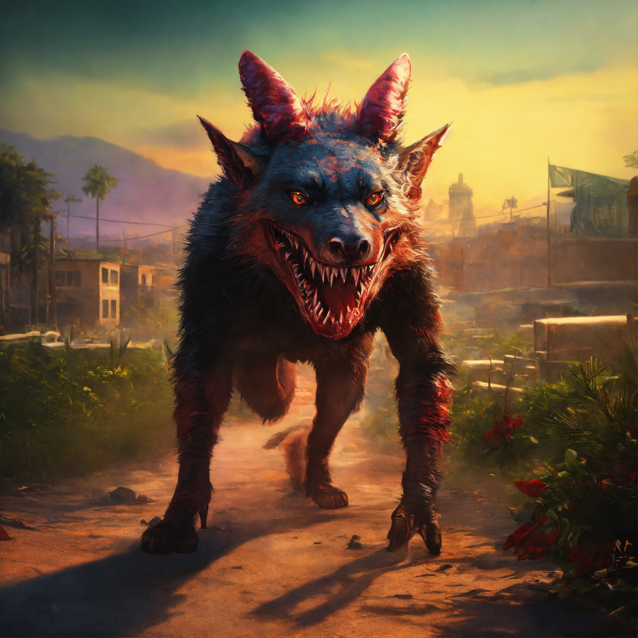 Lexica - Chupacabra cover art 4k realistic