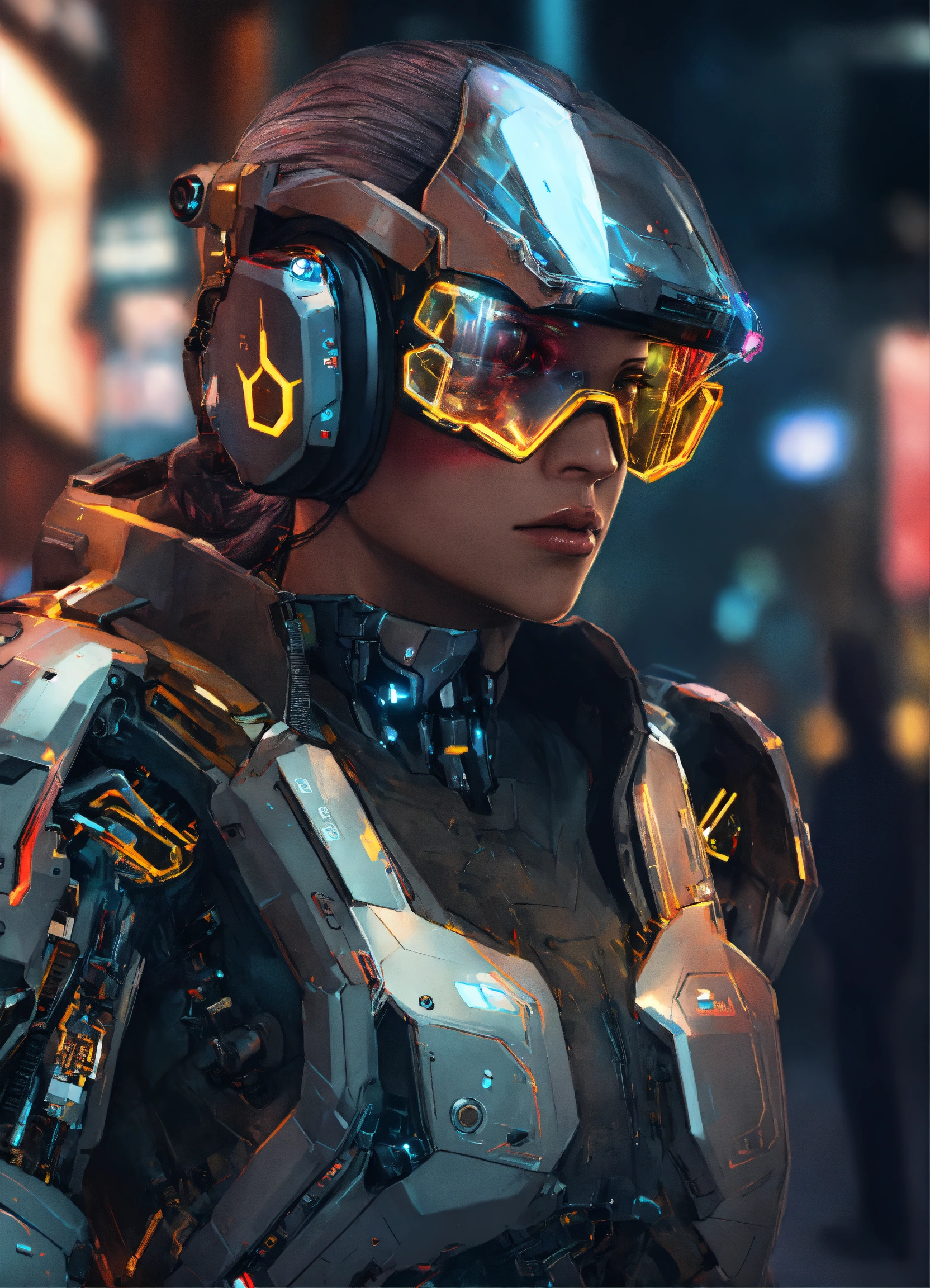 Lexica - Heavily augmented cyborg.