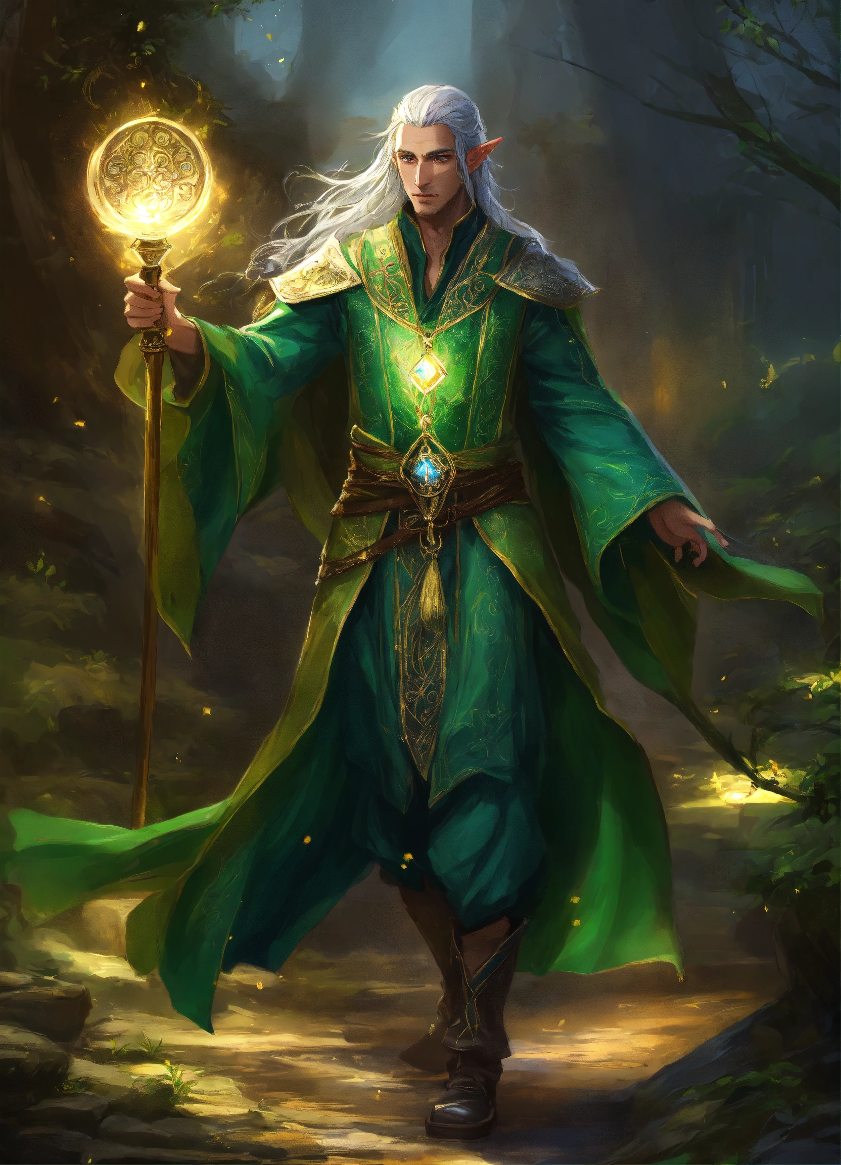 Lexica - Tuclis is a wise and enigmatic elf mage in a fantasy world. He ...