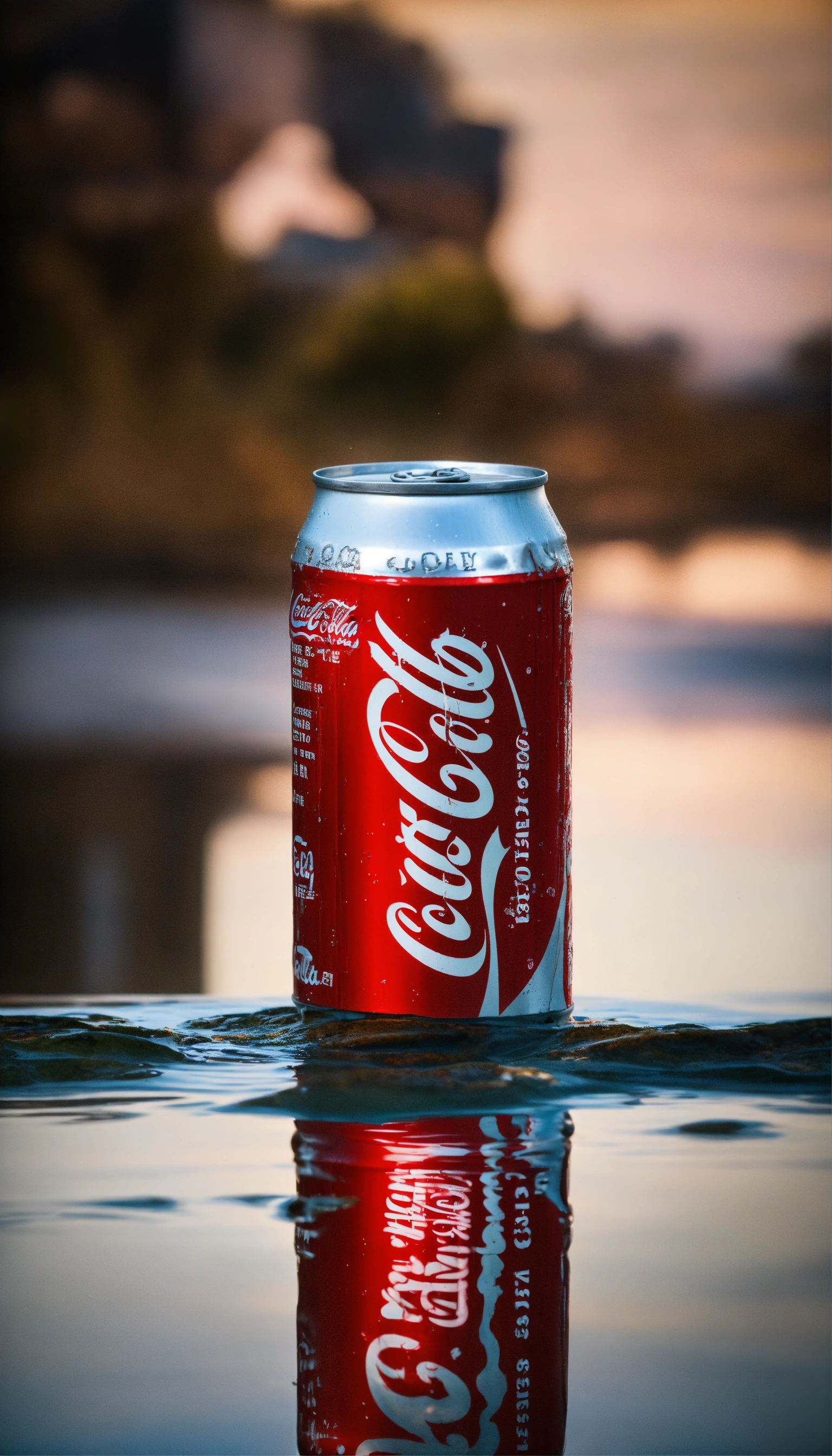 Lexica - Coca-Cola can, water mirror, art
