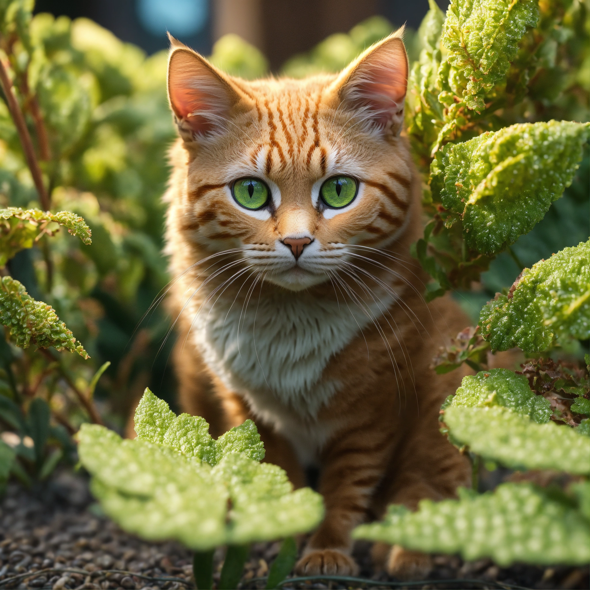 Lexica - Medium close-up, A cat-like plants, extremely detailed ...