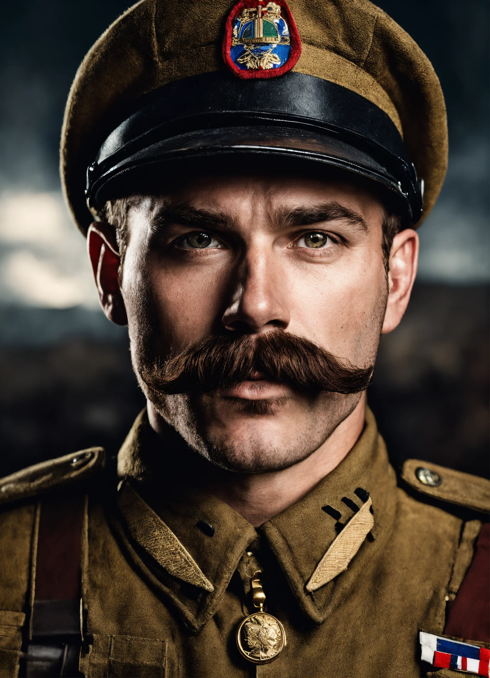 Lexica - A Canadian veteran with a Movember mustache, he wears the ...