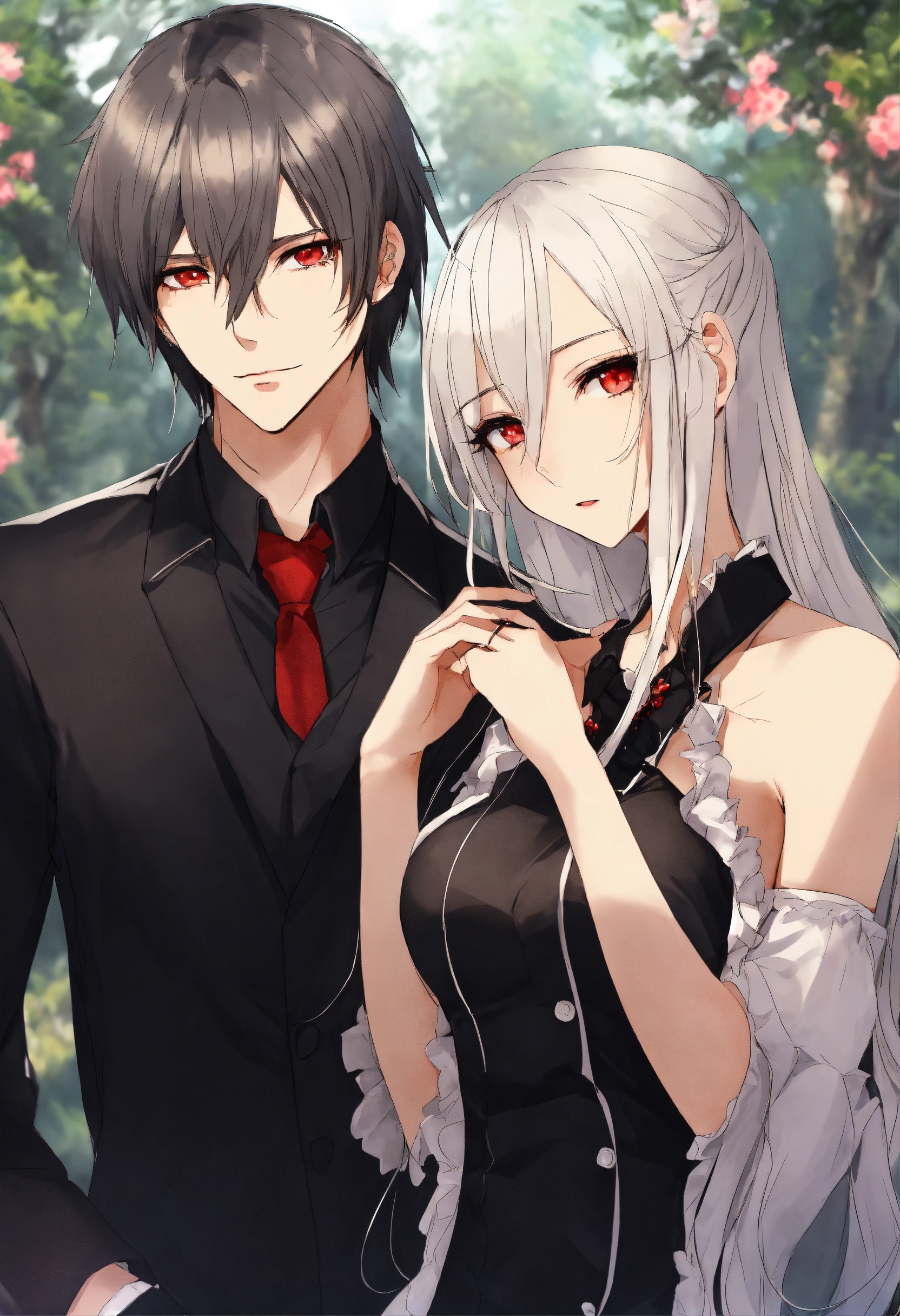 Lexica - Guy and girl 20 years old. twins. The girl has white long ...