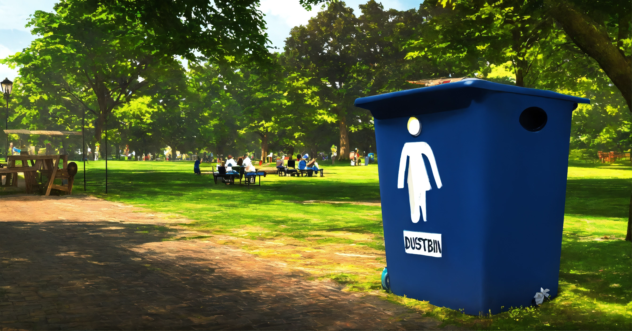 Lexica - Create a picture of a dustbin where it was written "dustbin ...