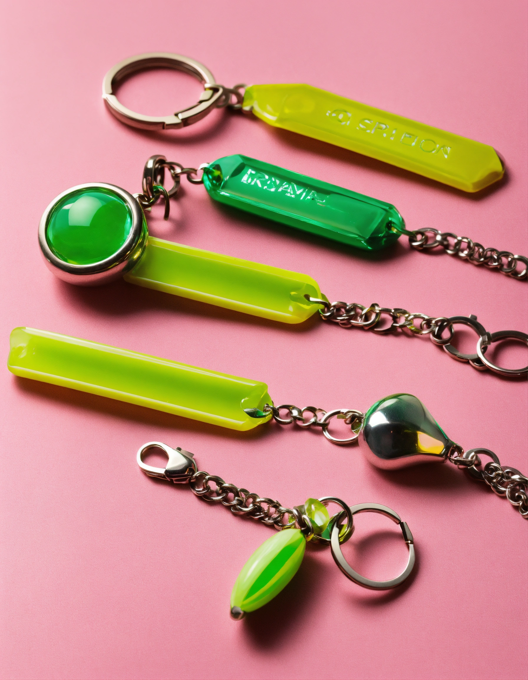 Lexica - Suspended in the air! modern metal keychain! icon charms. fashion charms. c-clips ...