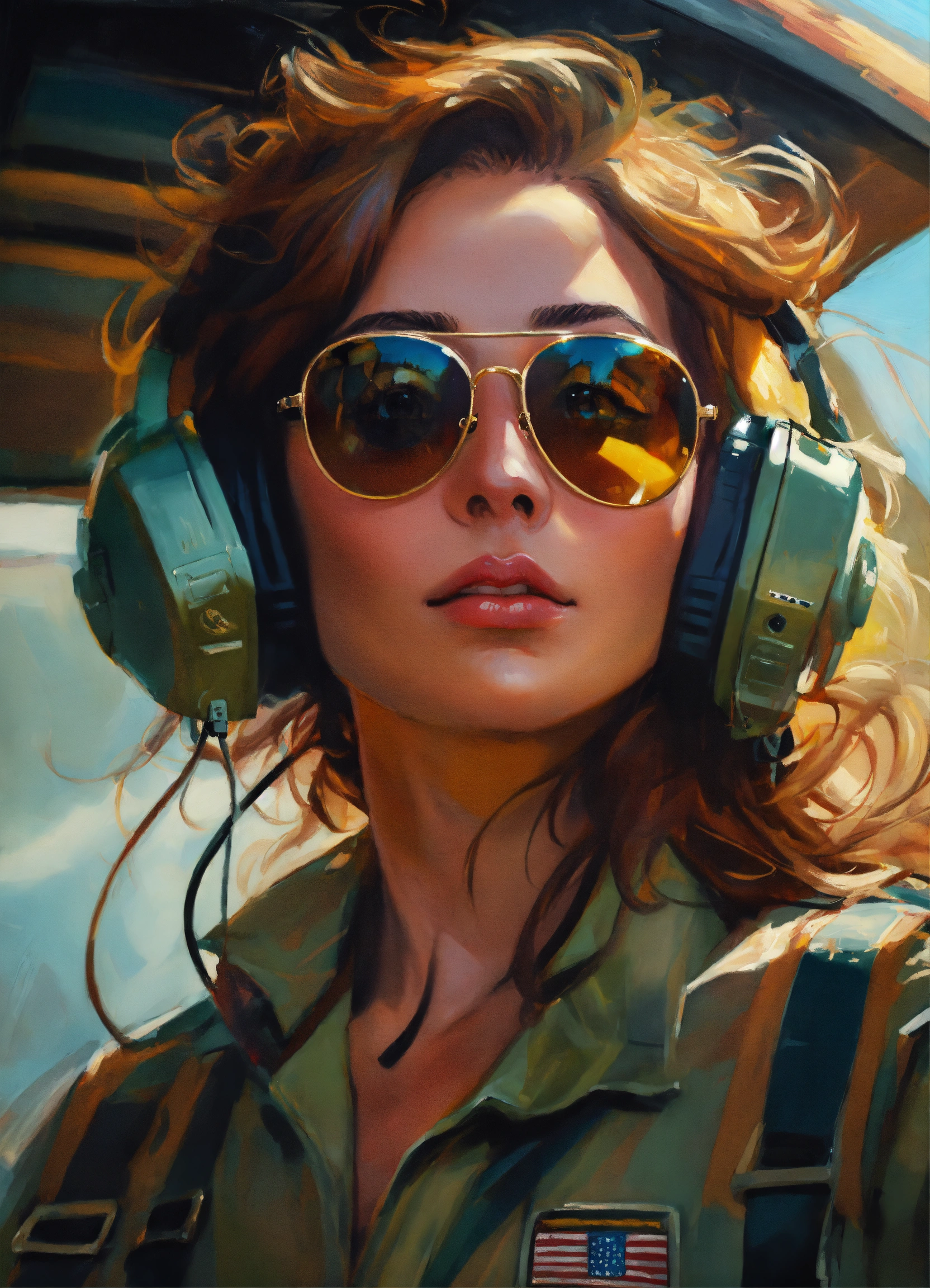 Lexica - A rugged woman in her 30s. Bigger lips. us air force military ...