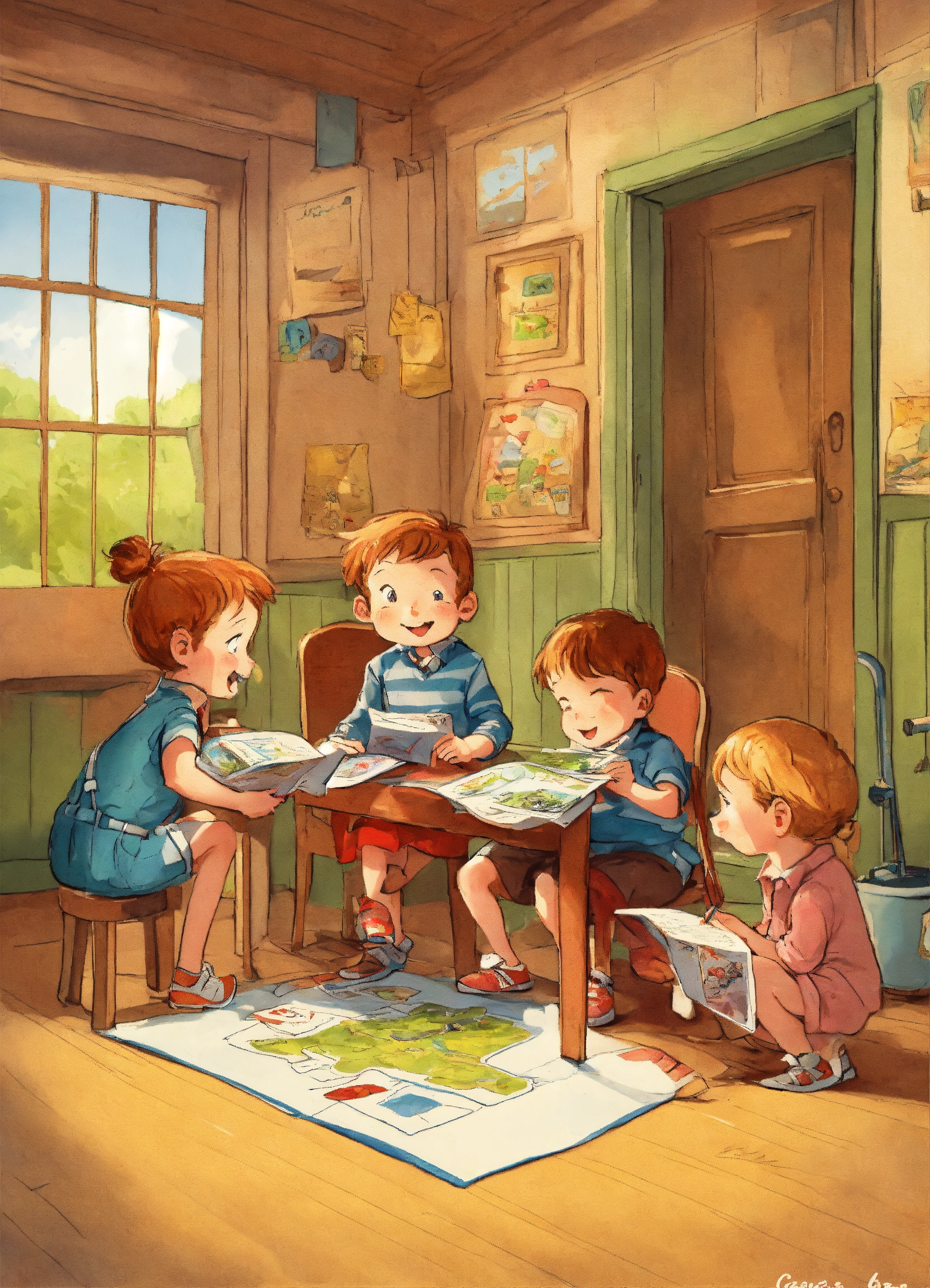 Lexica - 4 enfants sont dans un internat et cherchent une carte au ...