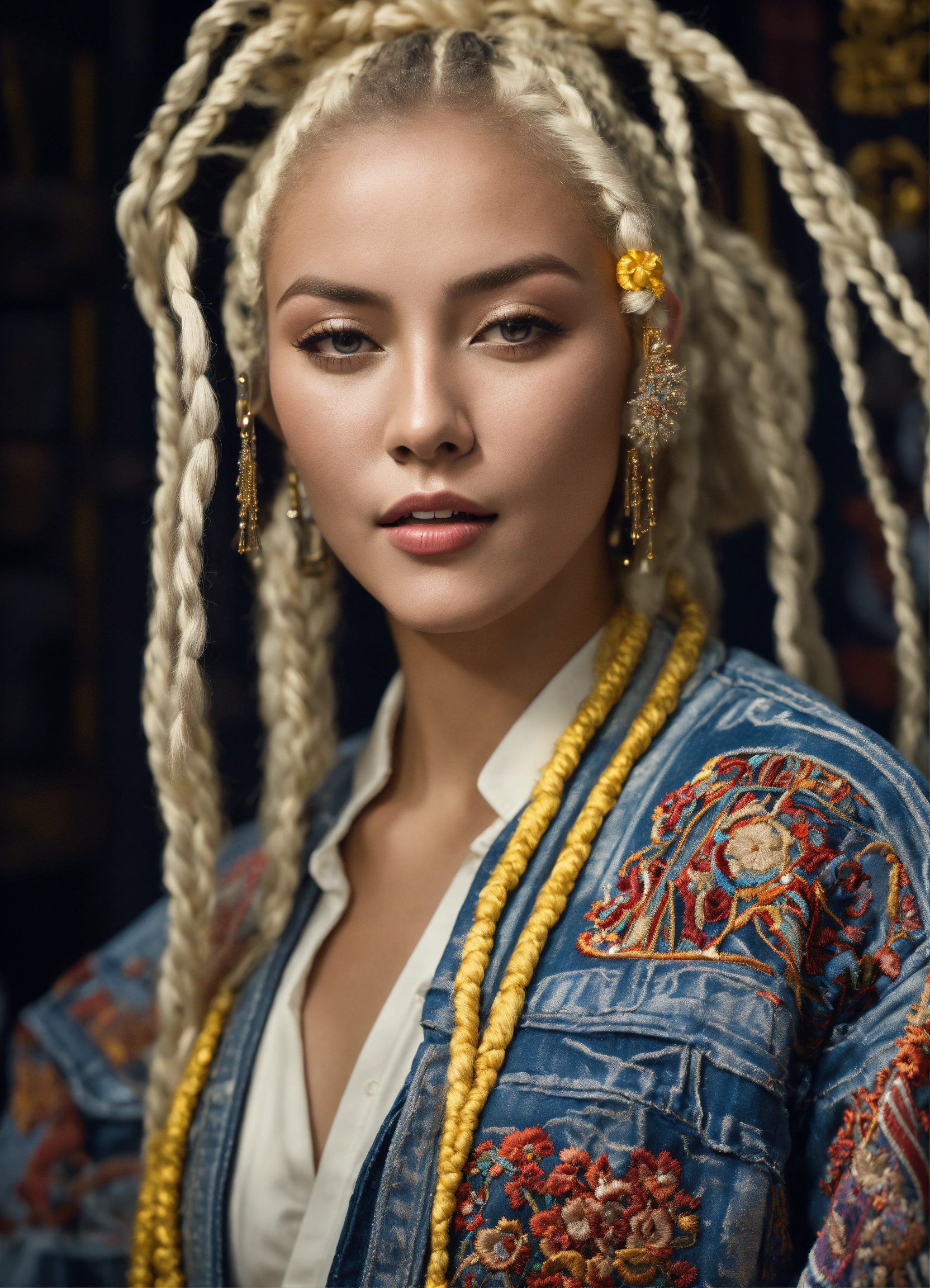 Lexica - Audacious fashion runway and proud model, in full modern ...