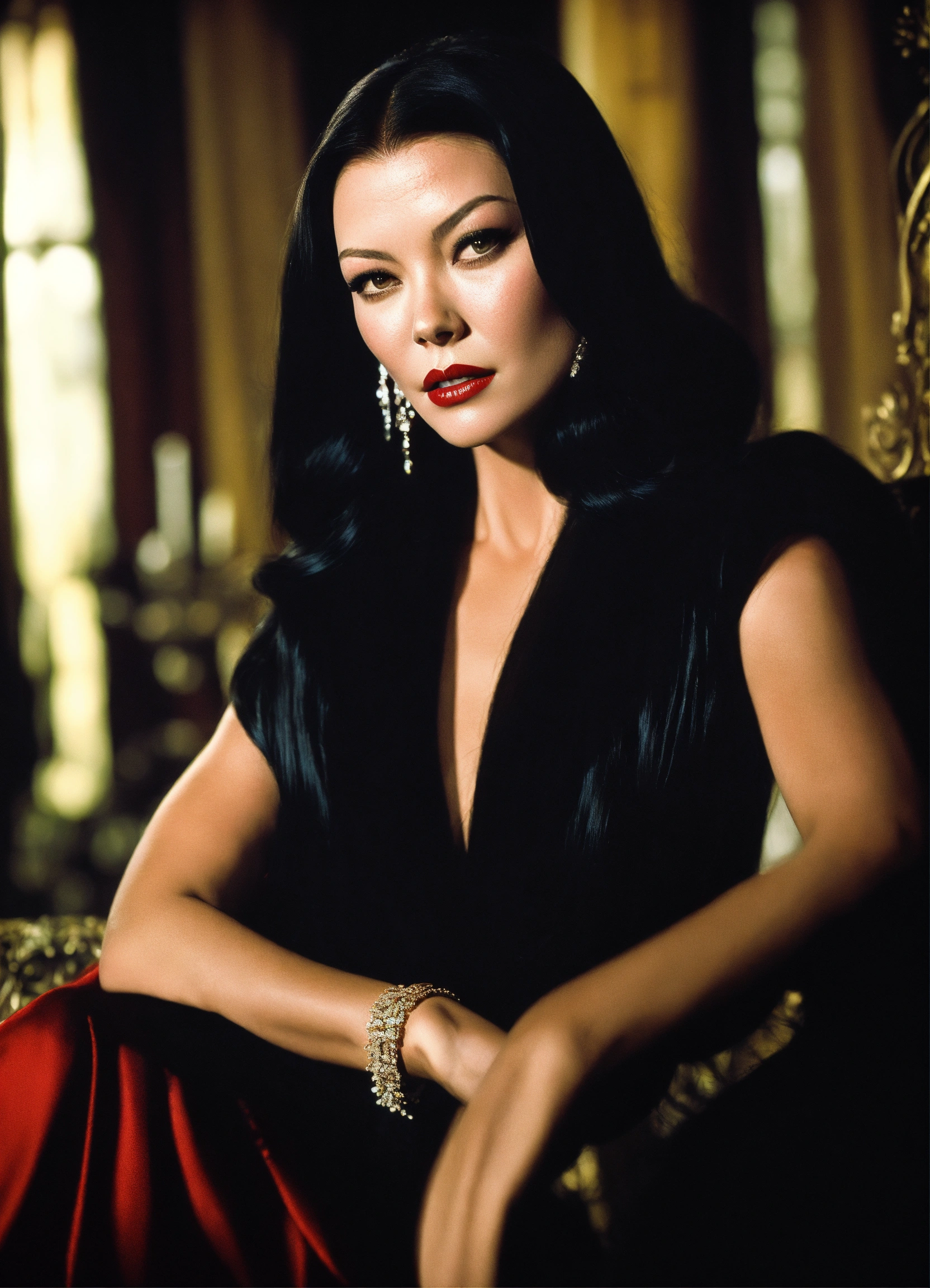 Lexica - Photo quality portrait of young beautiful catherine zeta-jones ...
