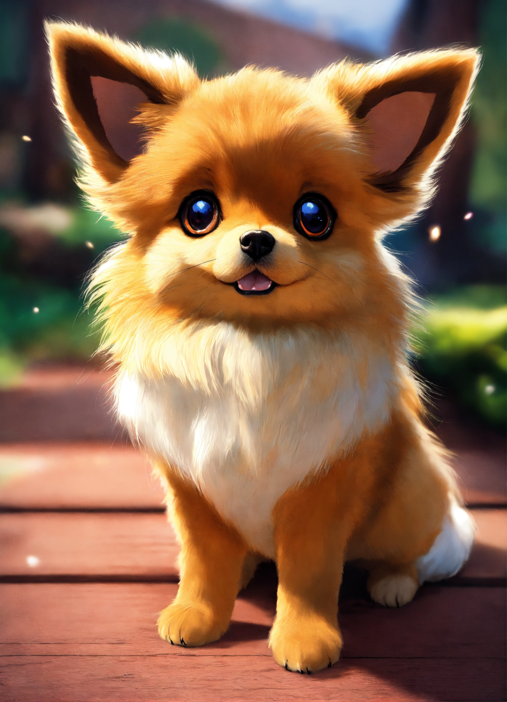 Lexica - Eevee from Pokémon if it was a dog, cute face, cute Pomeranian ...
