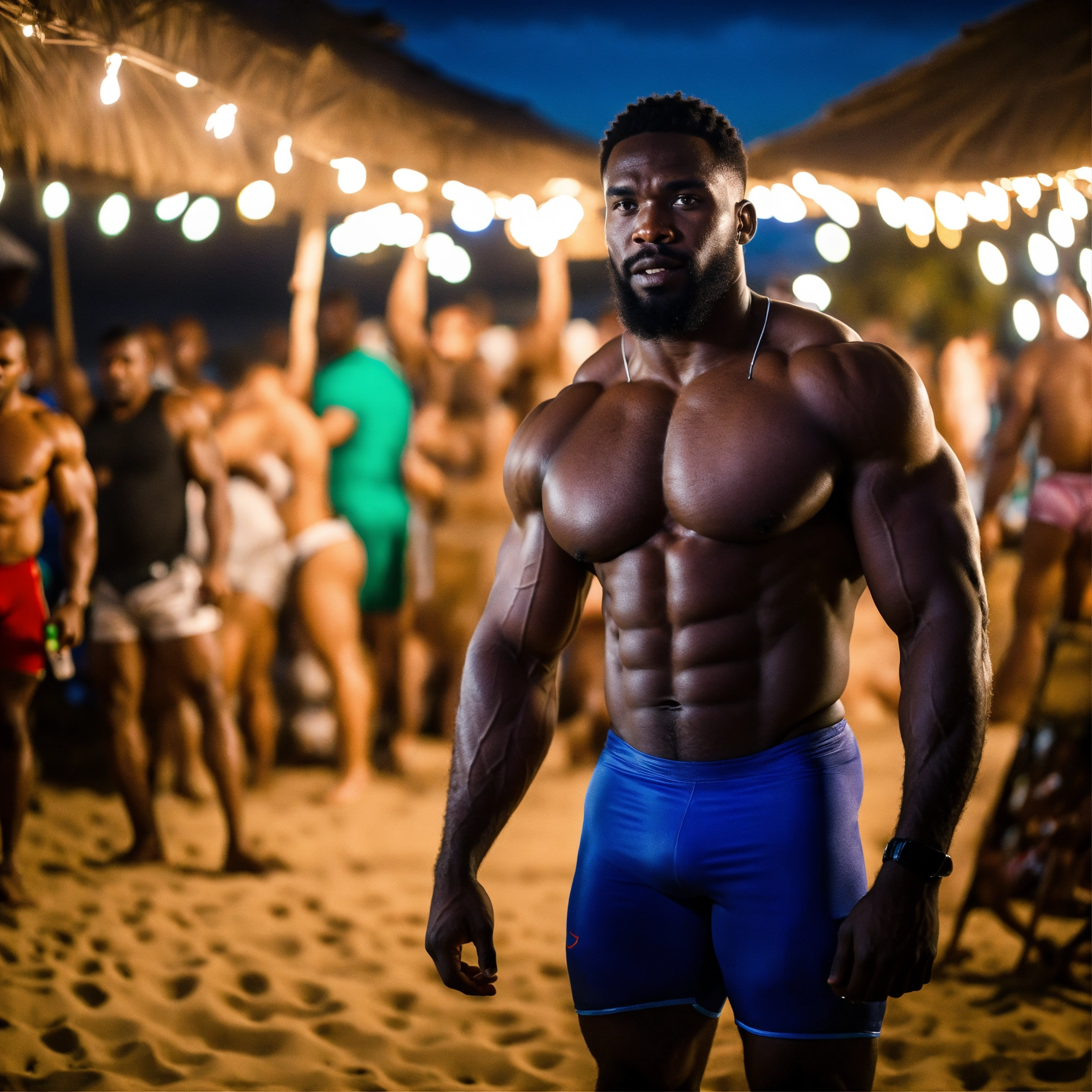 Lexica - 30-year-old hairy Nigerien man with big muscles, big ...