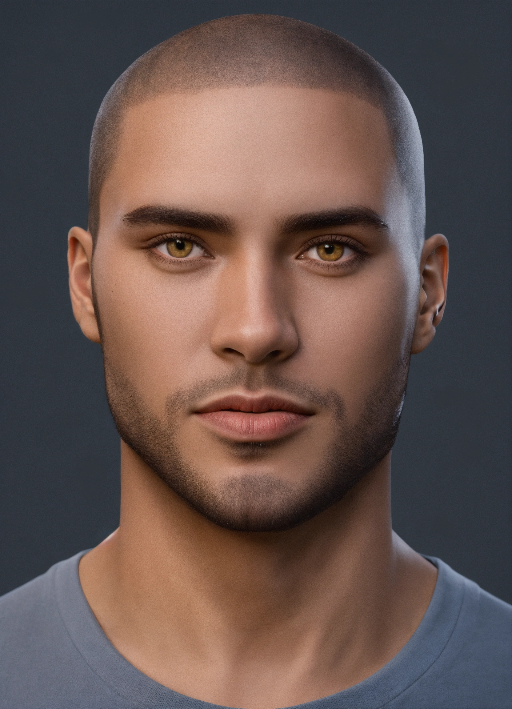 Lexica - Transform the given face into a half-human