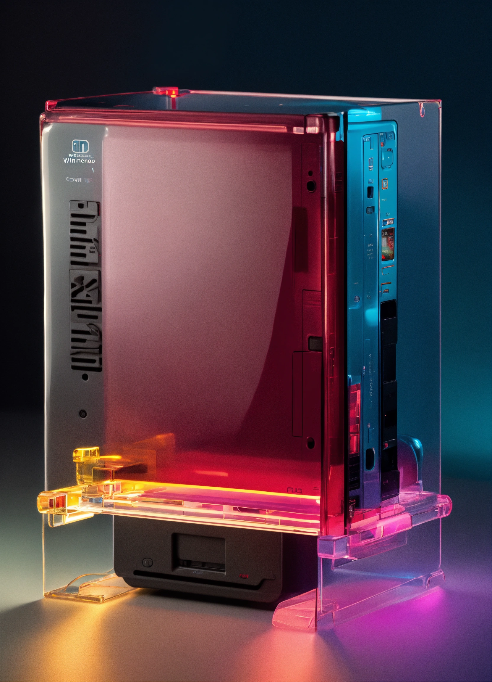 Lexica - Hyper-realistic transluscent nintendo wii
