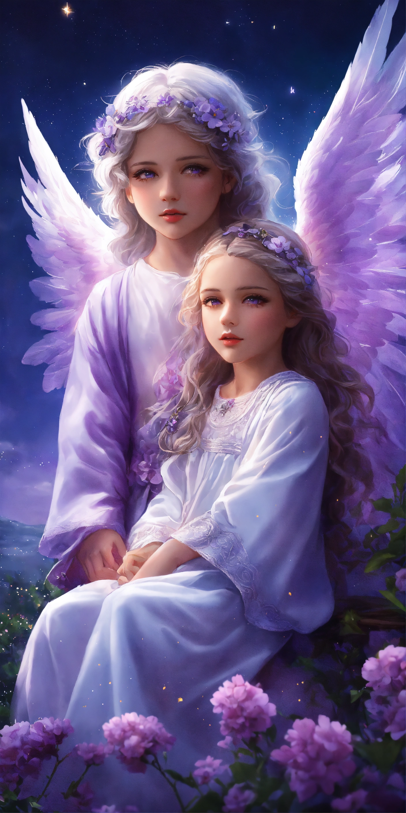 Lexica - 2 Guardian Angels, one is a boy and the other angel is a 7 ...