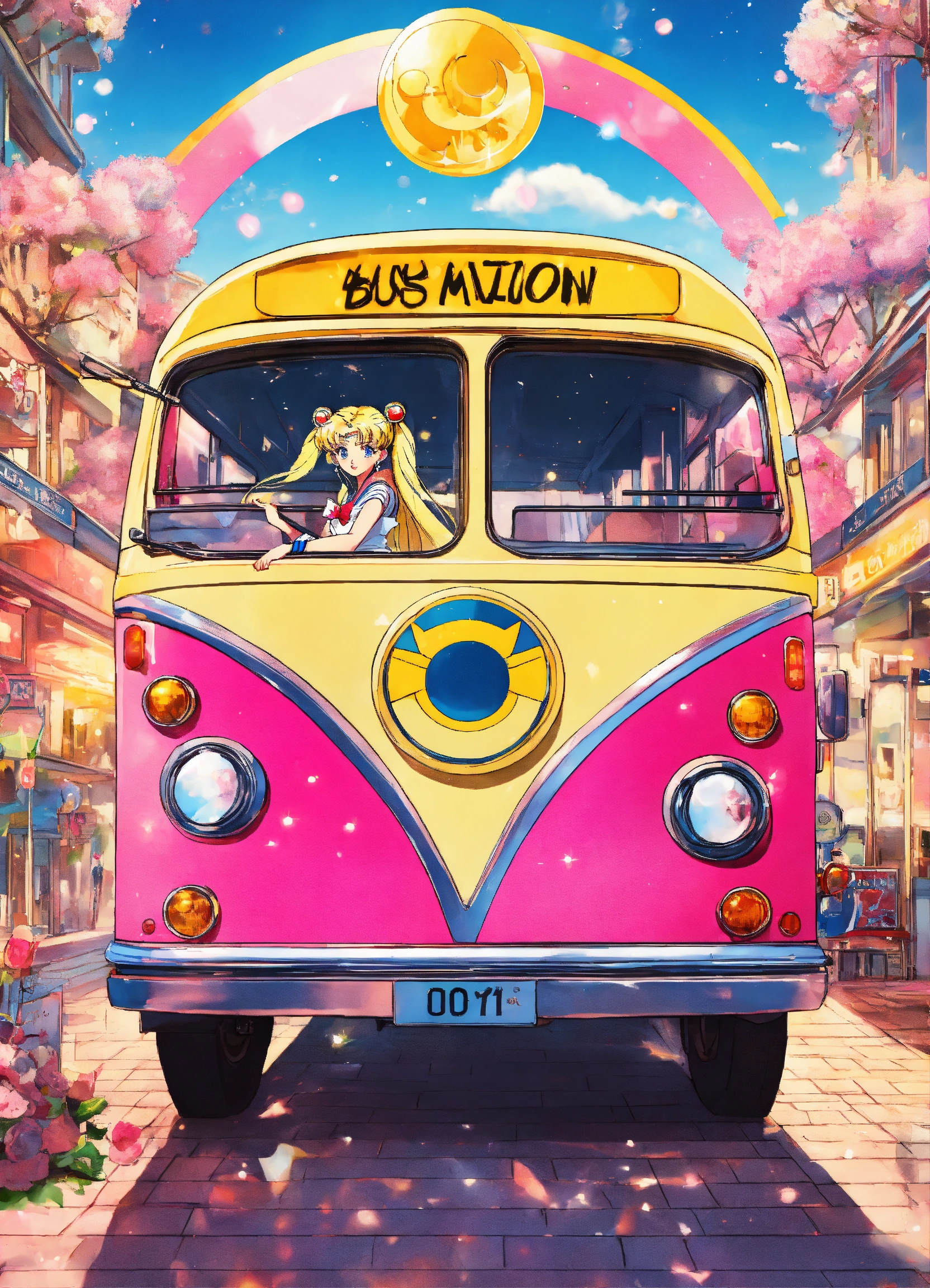 Lexica - A bus with sailor moon