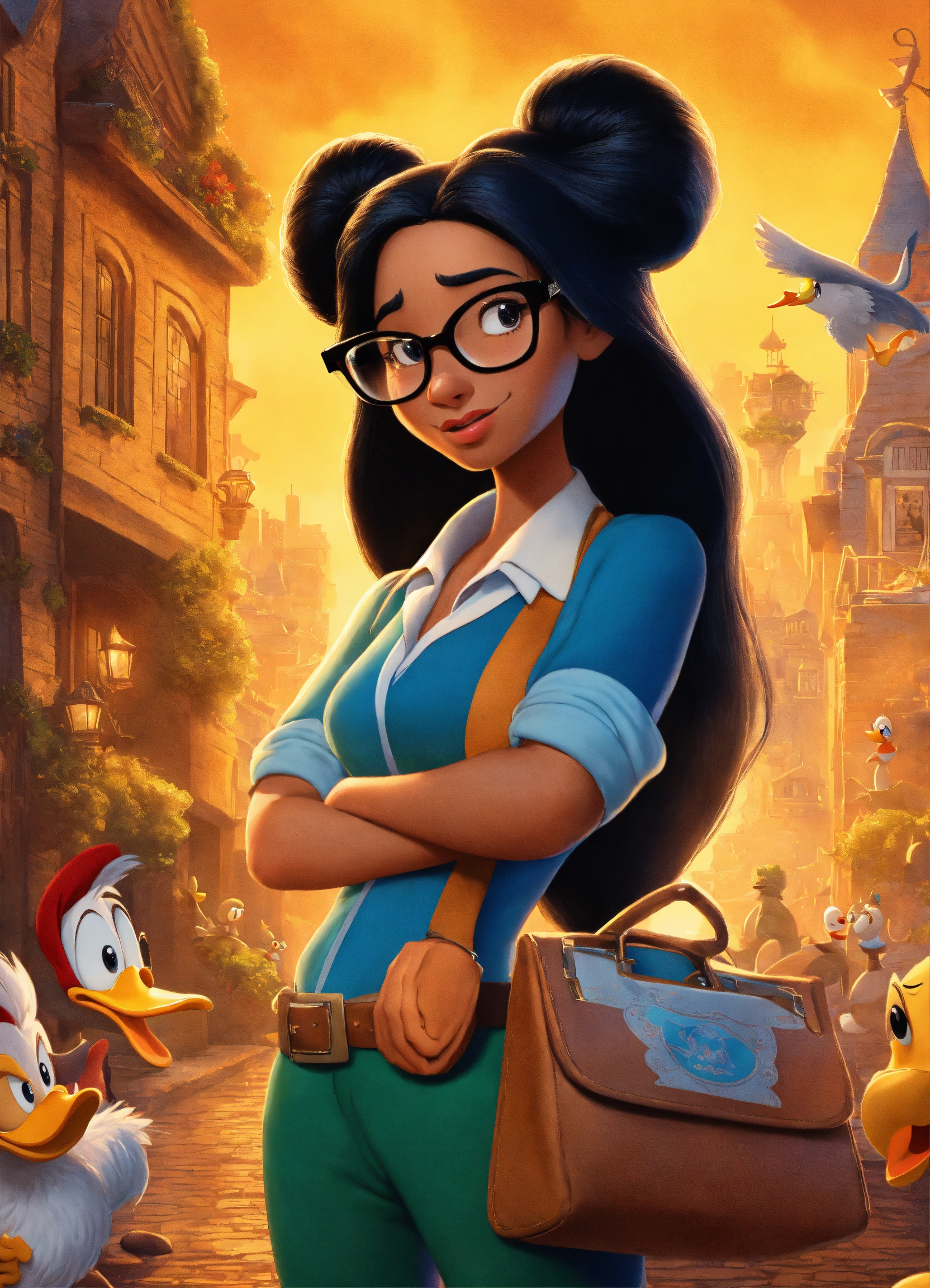 Lexica - Cover of a Disney and Pixar movie, with a woman from the ...