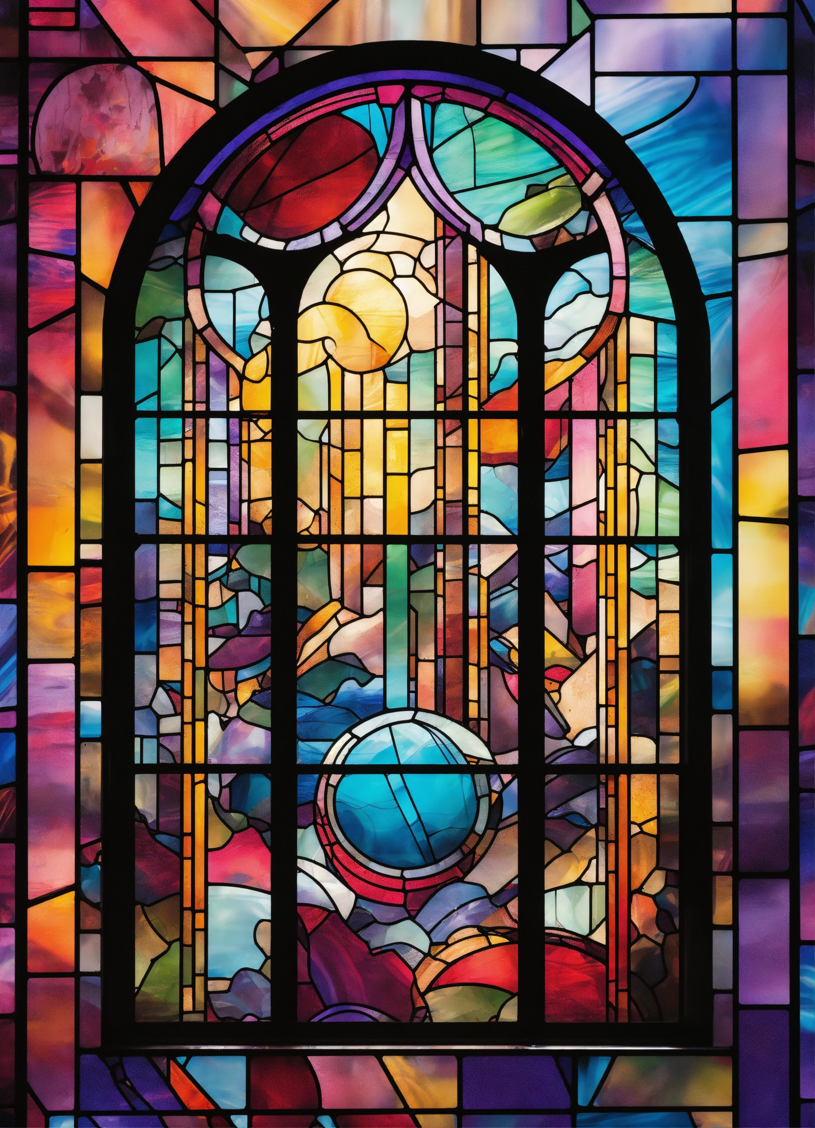 Lexica - Stained glass, abstract graffiti tag brush comic art. Comic ...