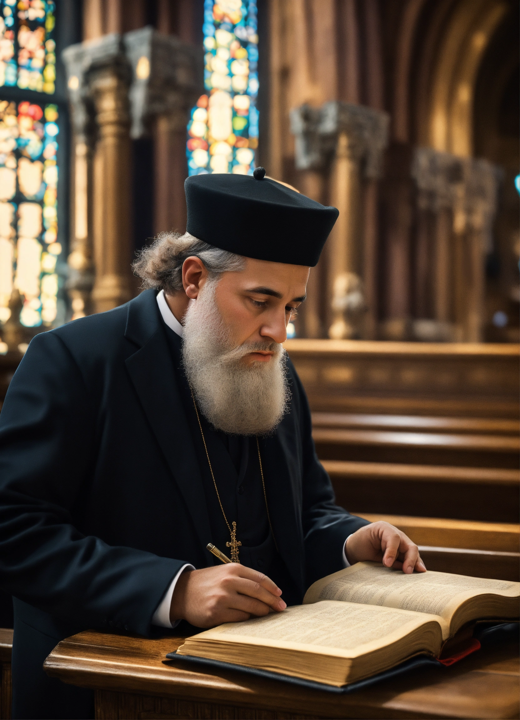 Lexica - A group of medieval Hasidic Jews from a medieval Jewish town ...