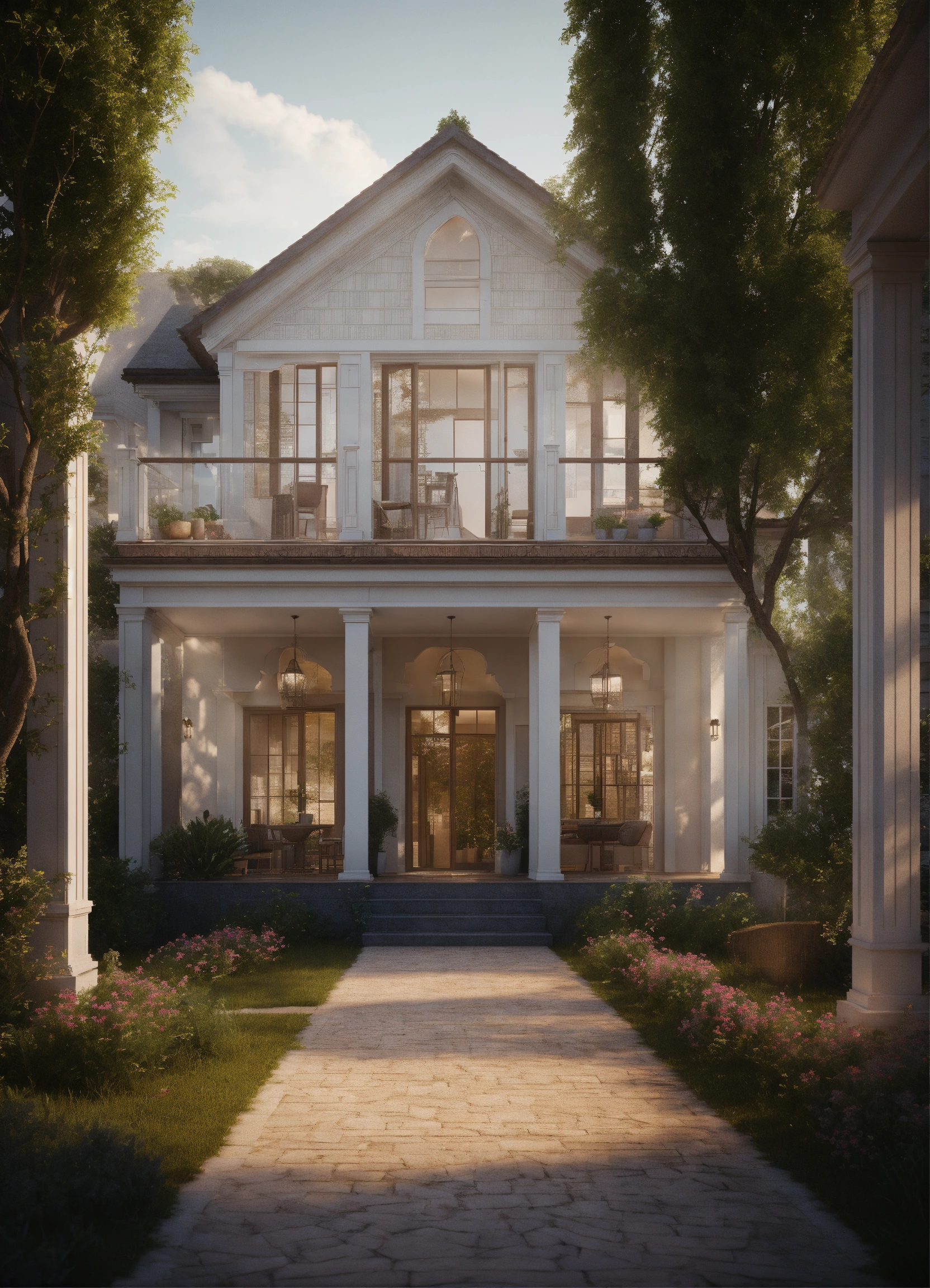 Lexica - Classic house exterior clean look, cinematic photos, ultra ...