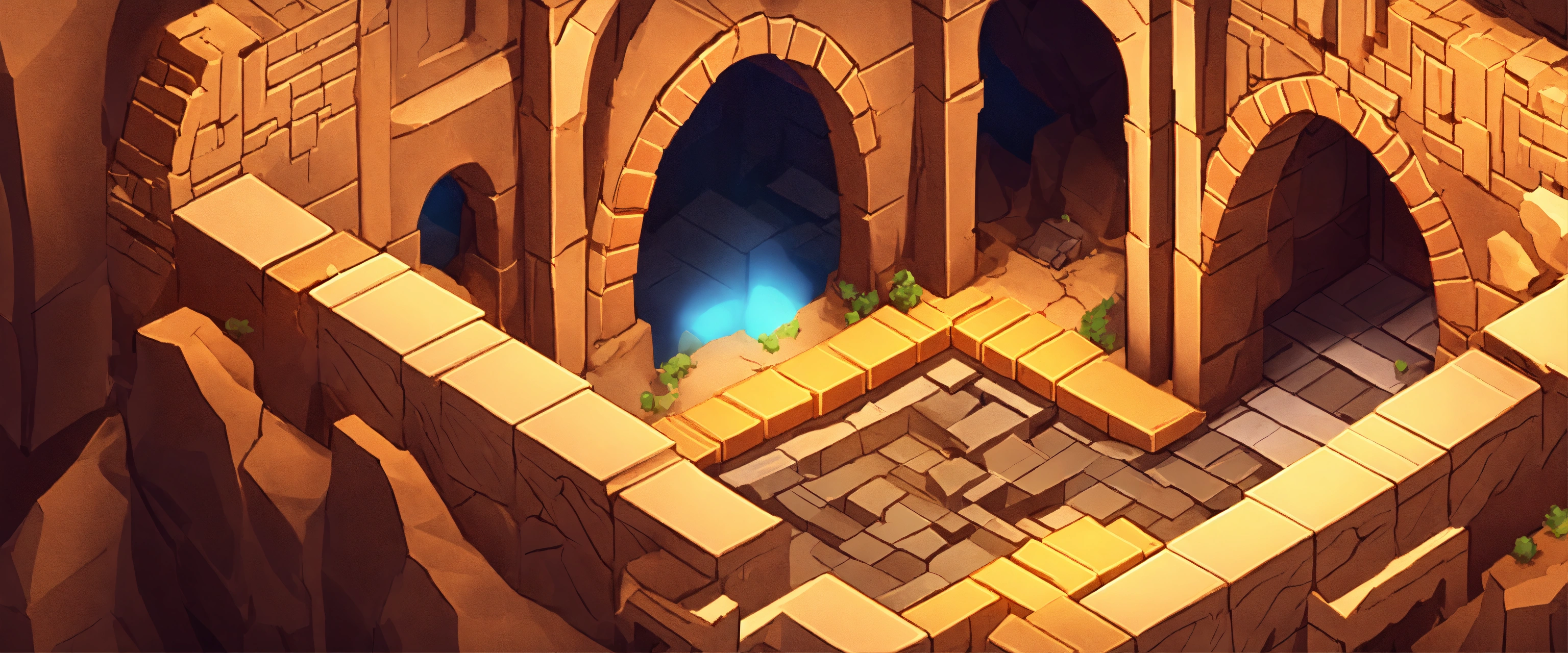 Lexica - A top-down isometric view, 3d low poly puzzle , inspired by ...