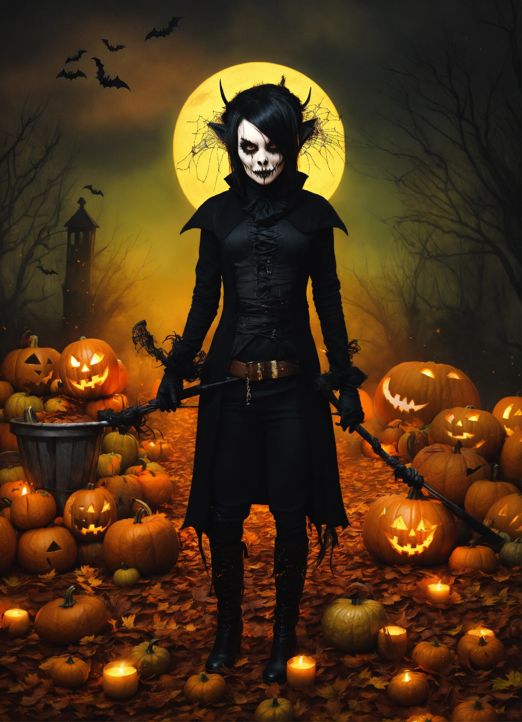 Lexica - Create me the most scary halloween goth spooky goblin