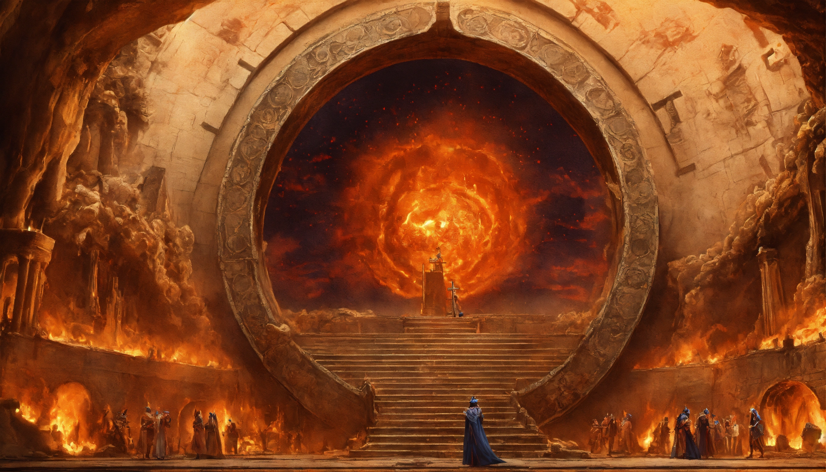 Lexica - Hades, Gehenna and Tartarus, cross section, detailed, Sharp